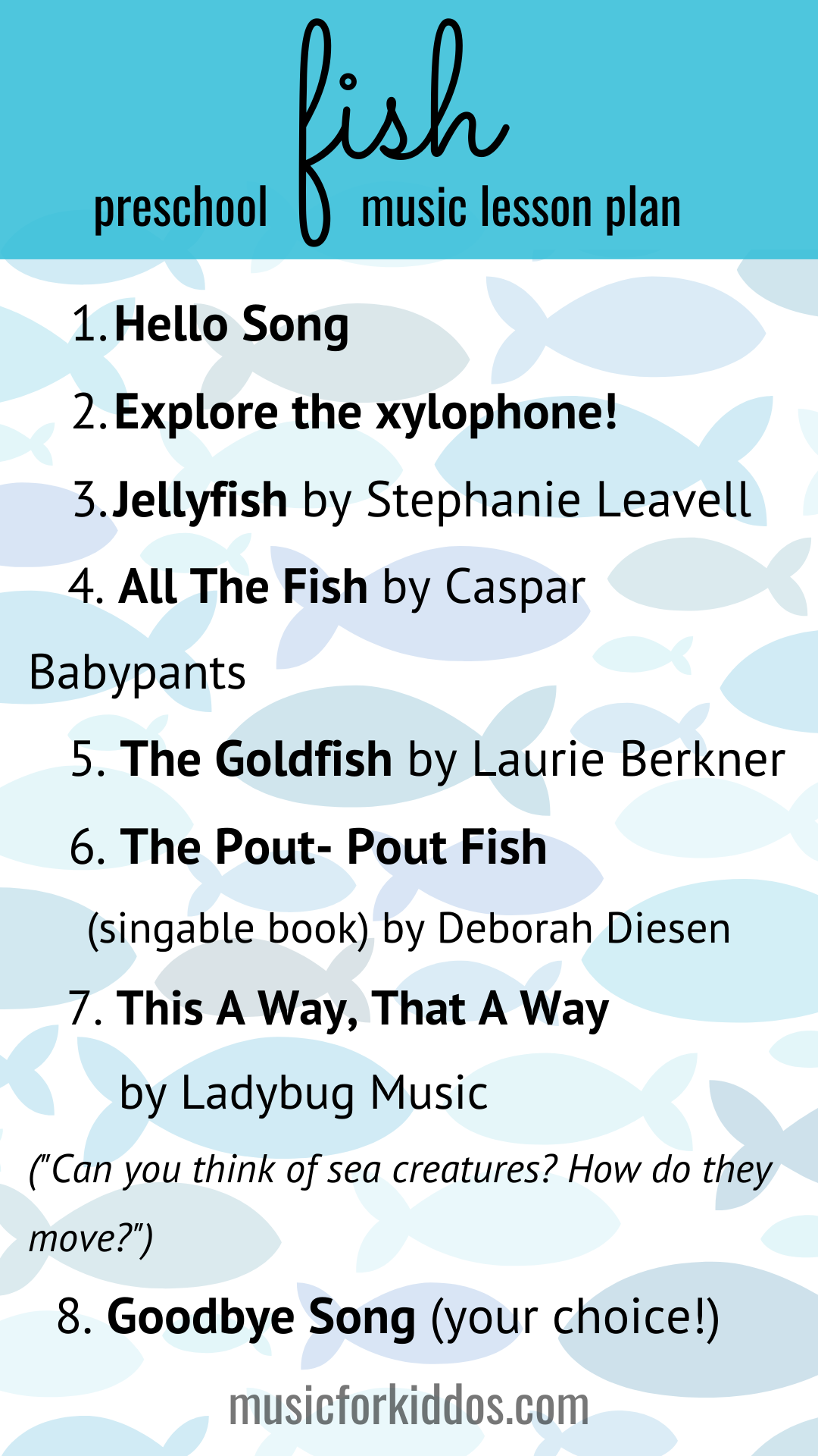 Fish Music Lesson Plan For Preschool & Kindergarten — Music for Kiddos