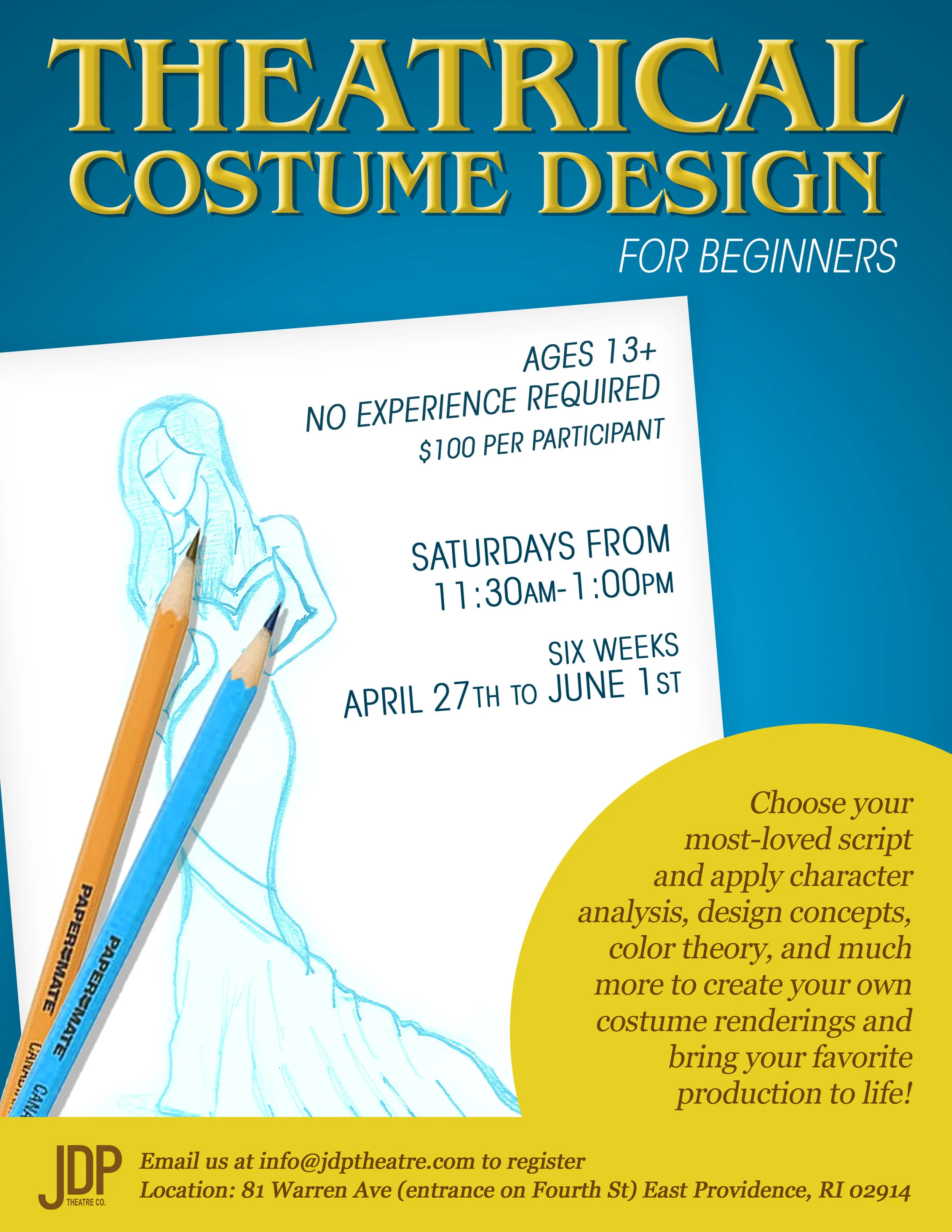 Beginner Costume Design Class — East End Theatre & Performing Arts