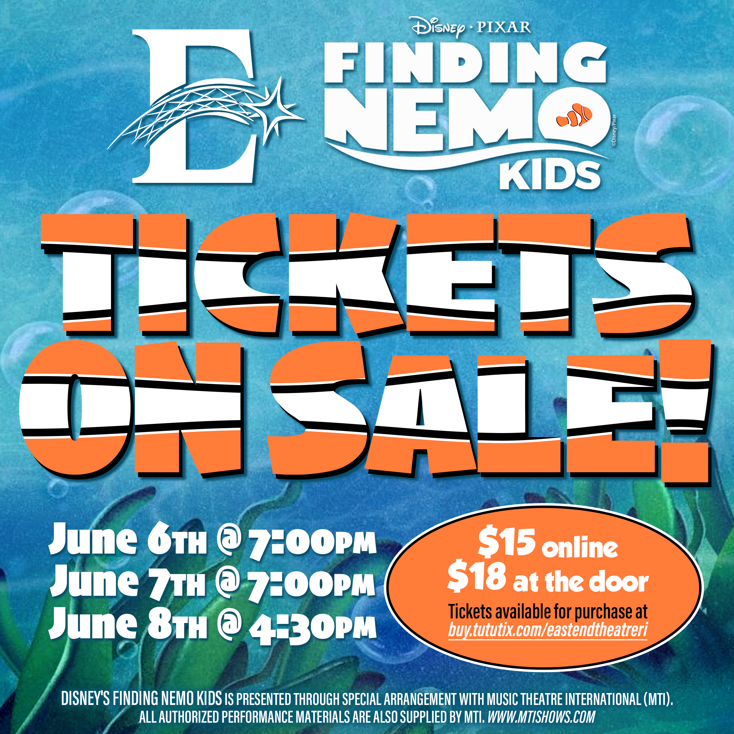 Finding Nemo Kids — East End Theatre & Performing Arts