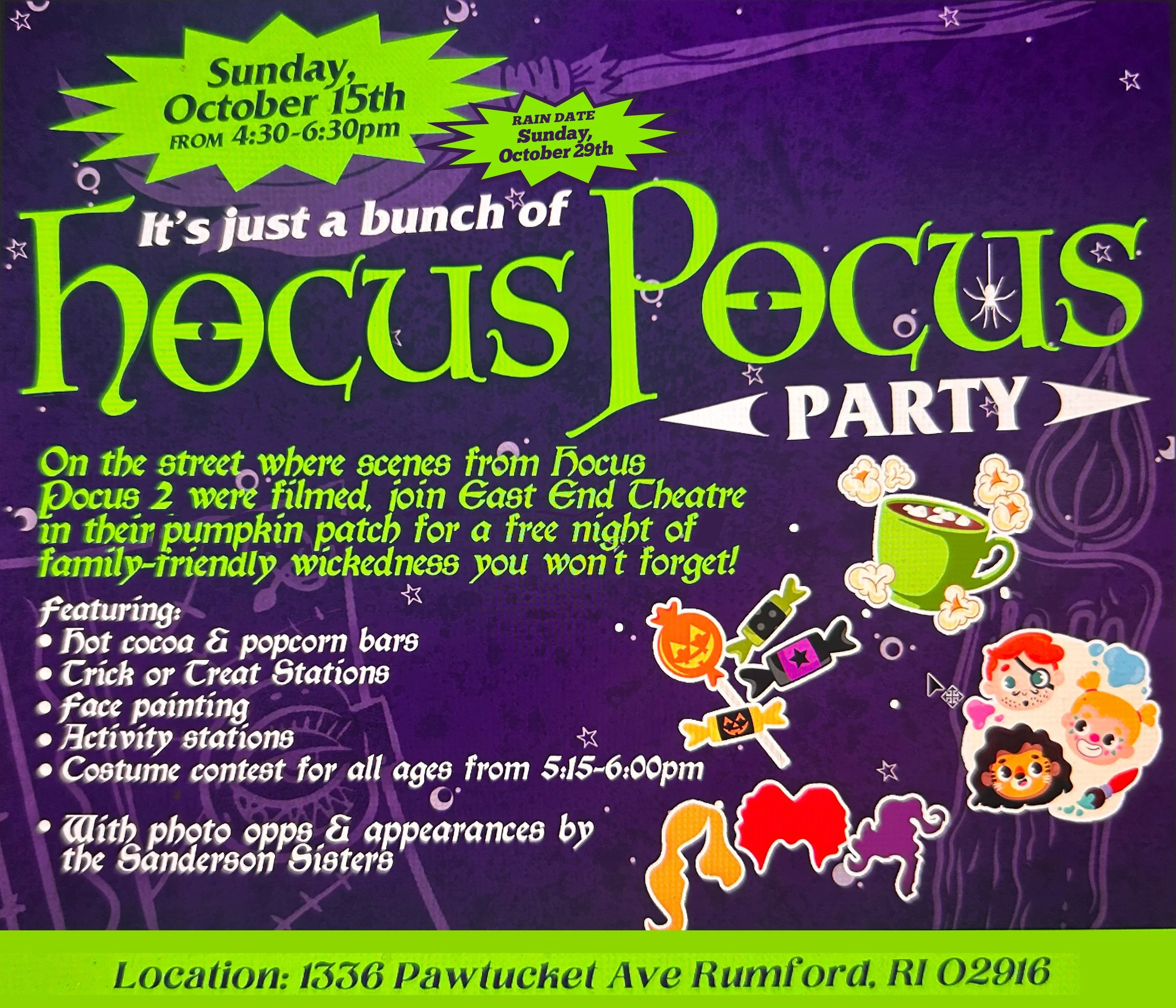 Pumpkin Patch: Hocus Pocus Party — East End Theatre & Performing Arts