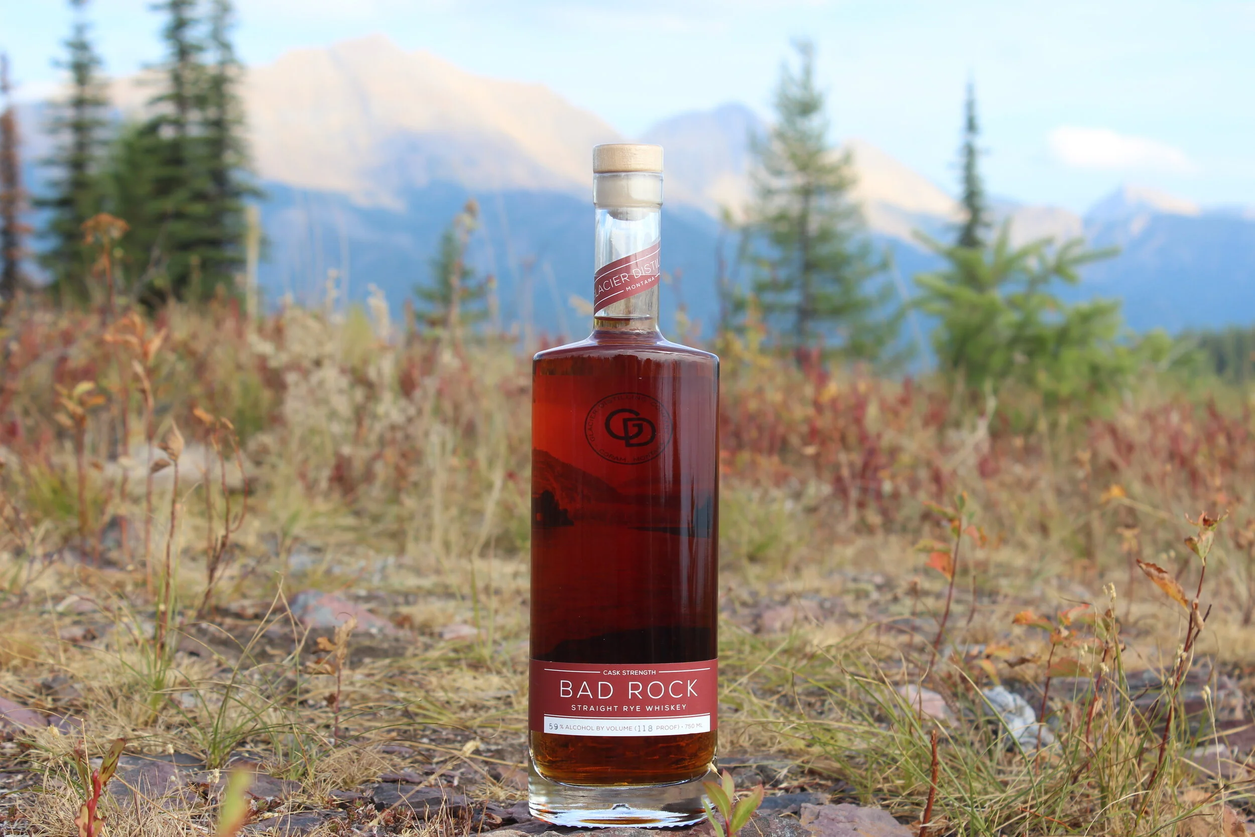 Bad Rock Straight Rye Whiskey | Cask Strength | Glacier Distilling Company