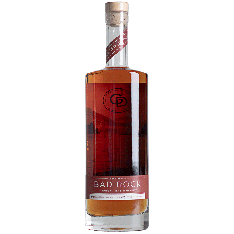 Bad Rock Straight Rye Whiskey | Cask Strength | Glacier Distilling Company