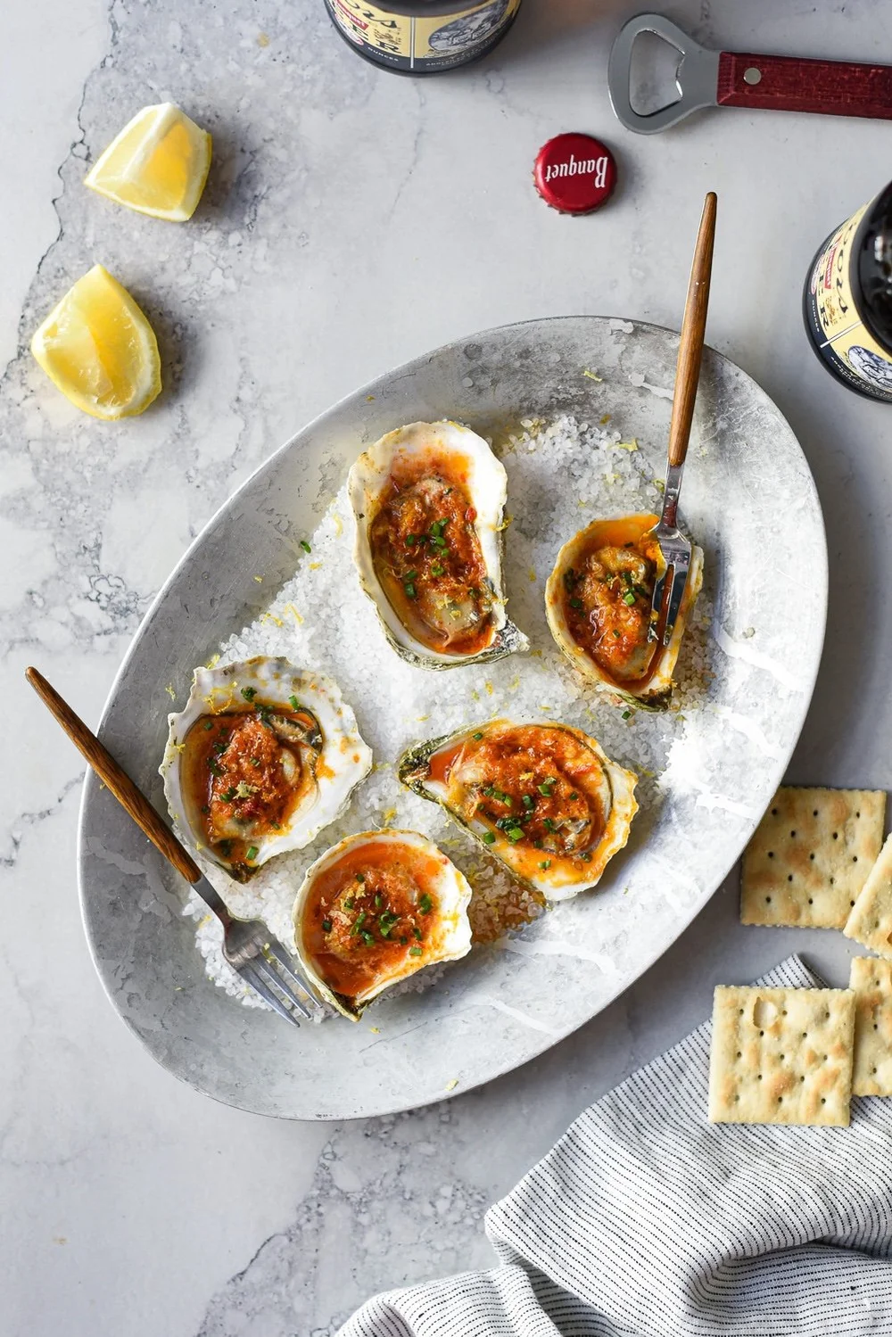 Roasted Oysters with Calabrian Chile Butter — Julia Heffelfinger