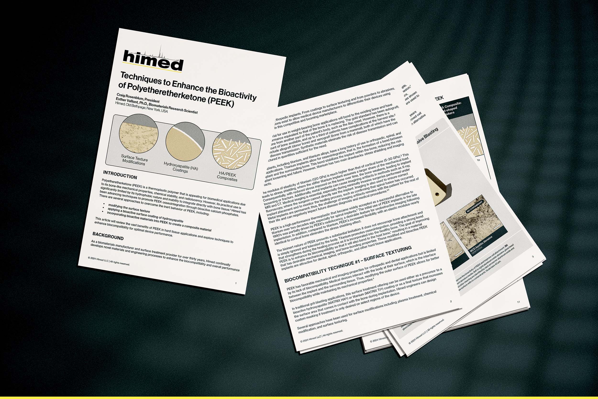 HIMED — White Papers About Medical Device Surface Enhancements