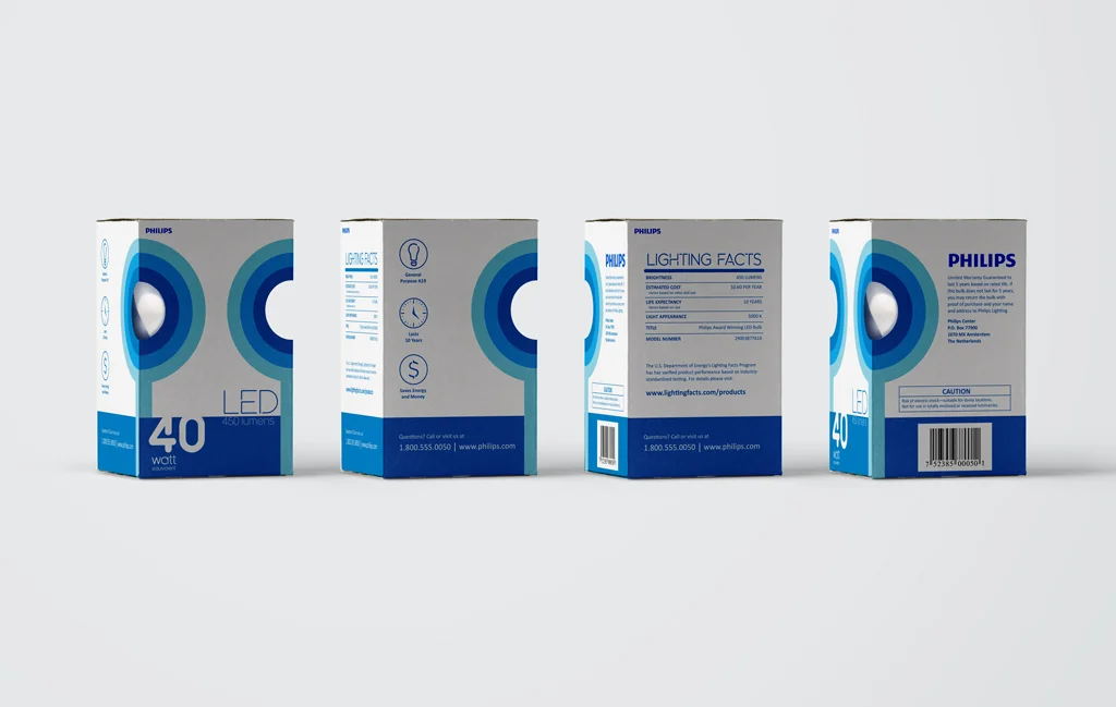 Philips Light Bulb Packaging