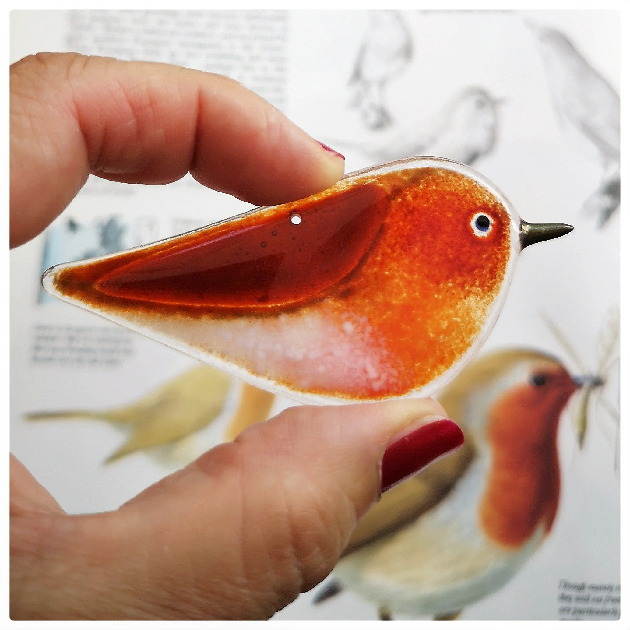 Fused Glass British Garden Birds — Robyn Coetzee Glass Designs, fused ...