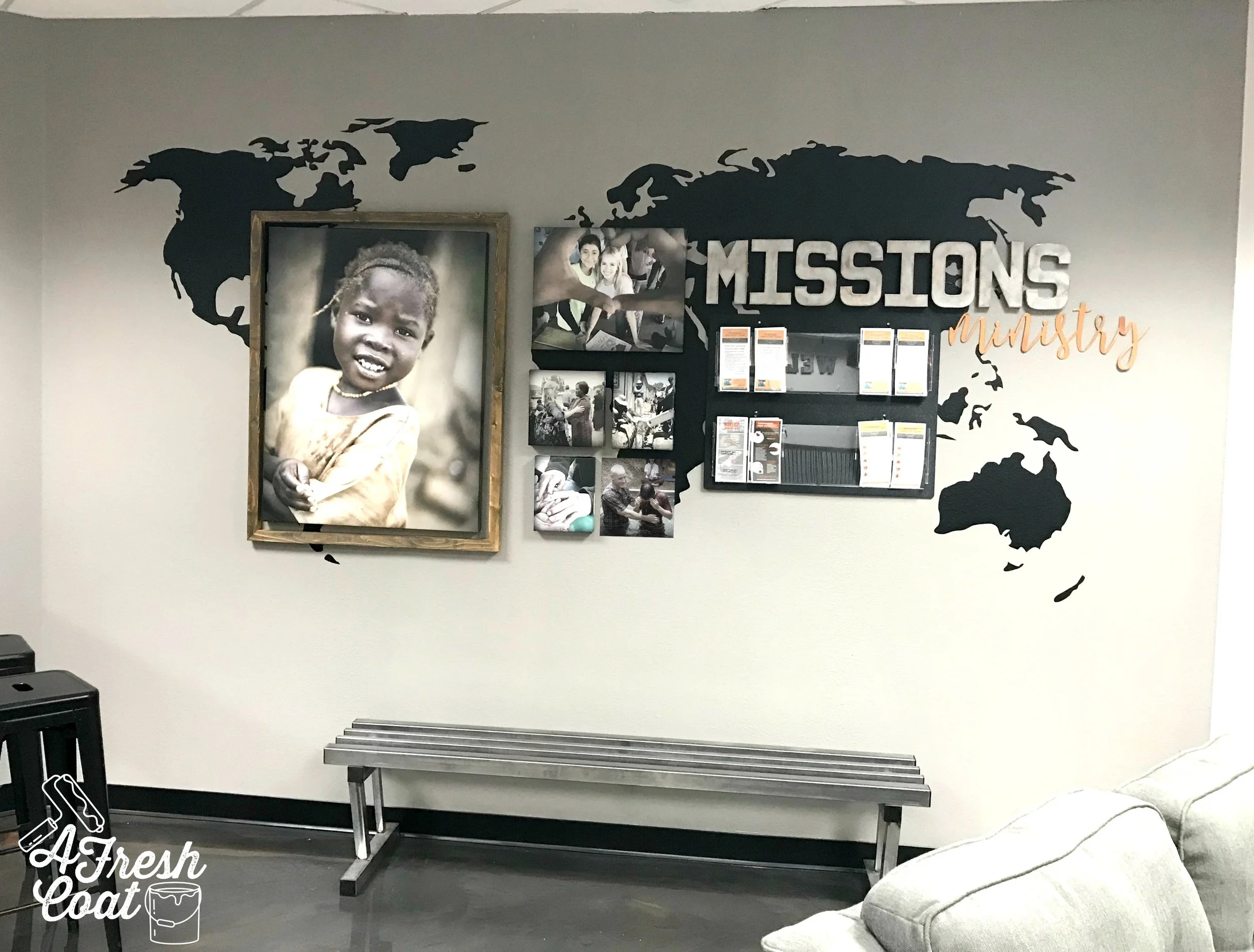 Missions Ministry Wall — A Fresh Coat