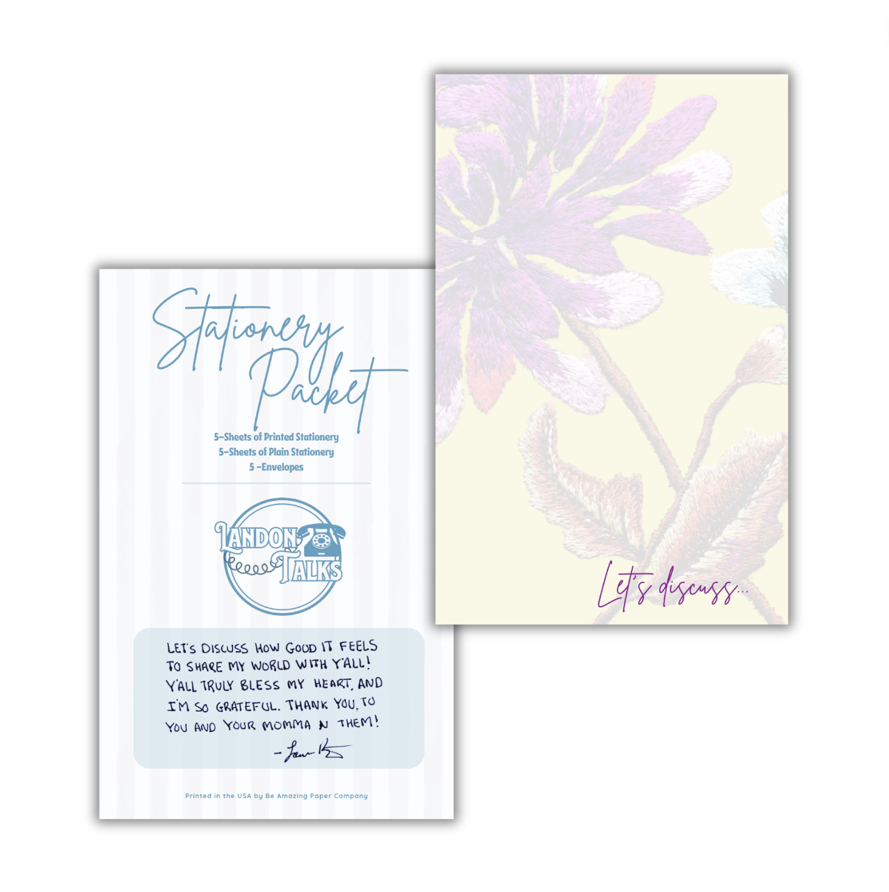 LandonTalks — Be Amazing Paper Company