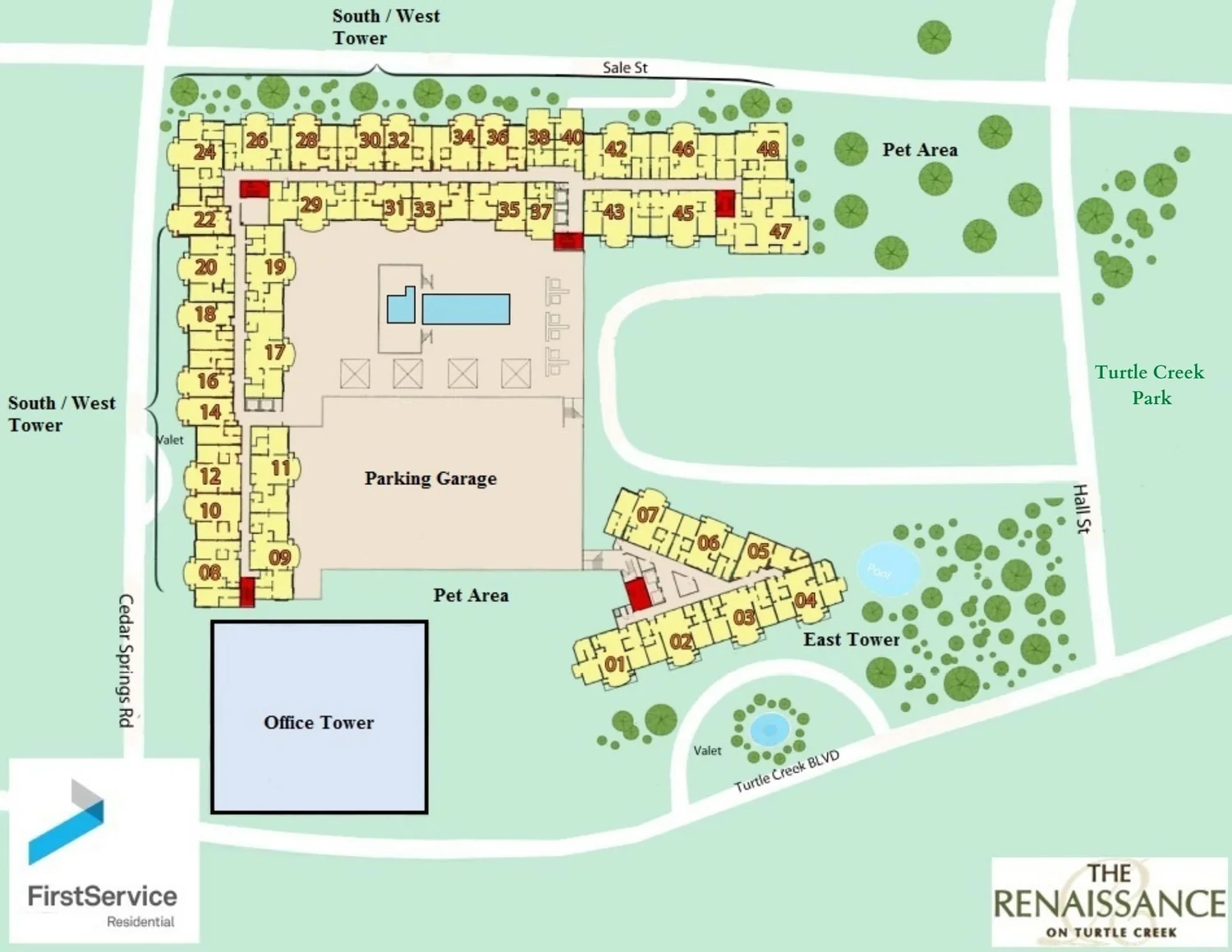Property Map — The Renaissance on Turtle Creek