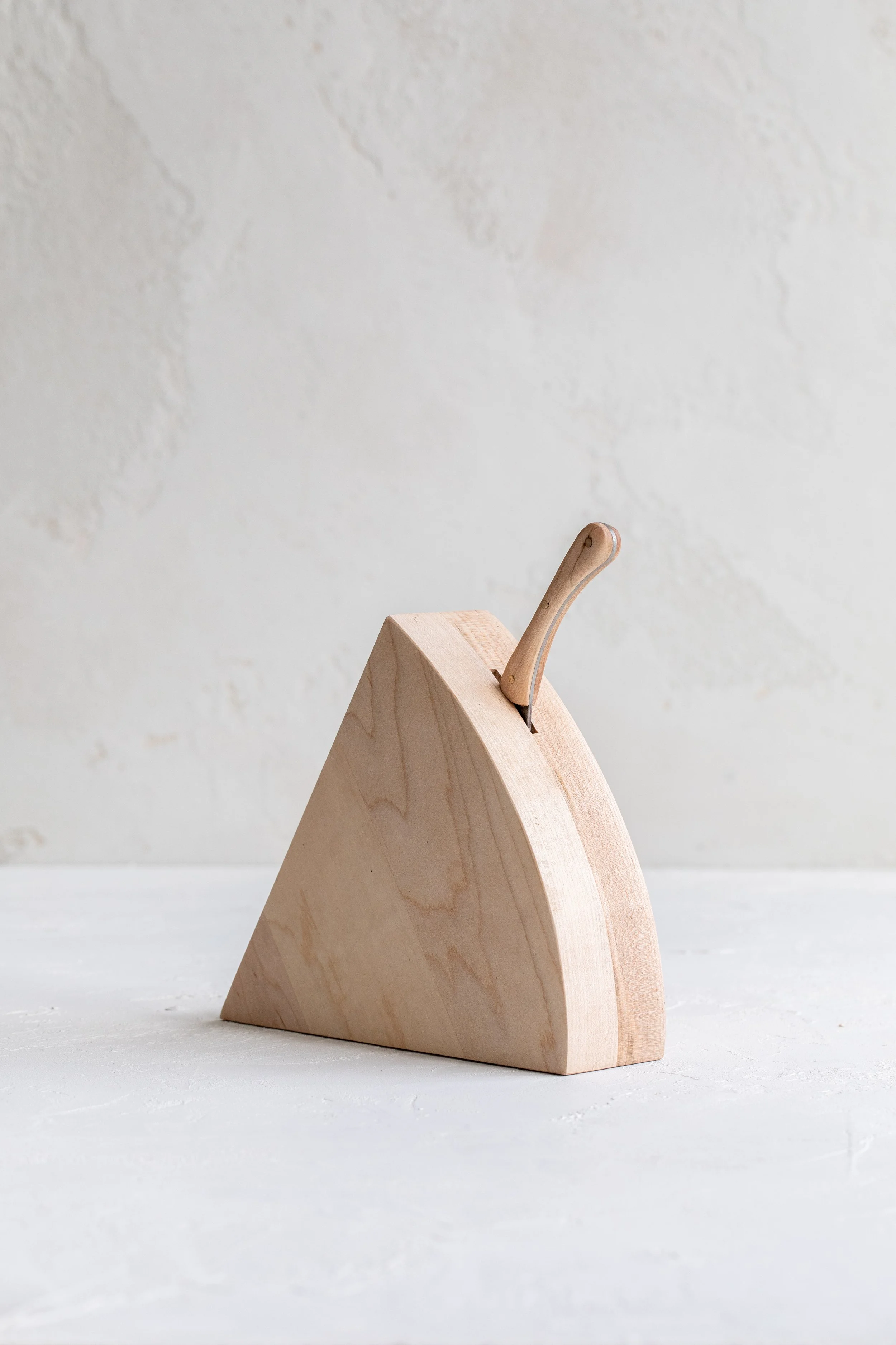 Cheese Block & Hand Forged Knife | Wood Cheese Board and Cheese Knife ...