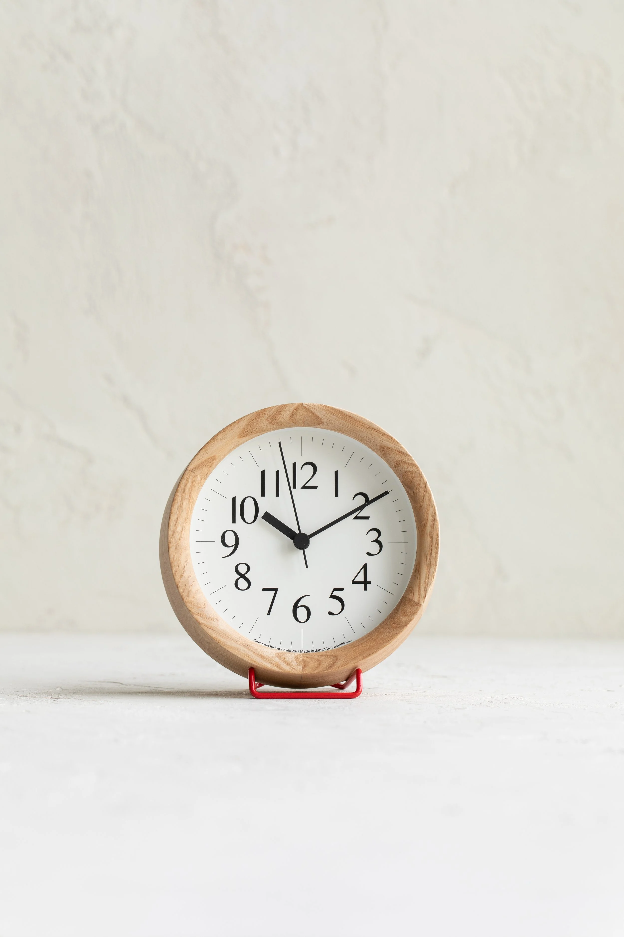 Clock B Small Natural | Wall and Desk Clock | Wood — Hoppe Shoppe