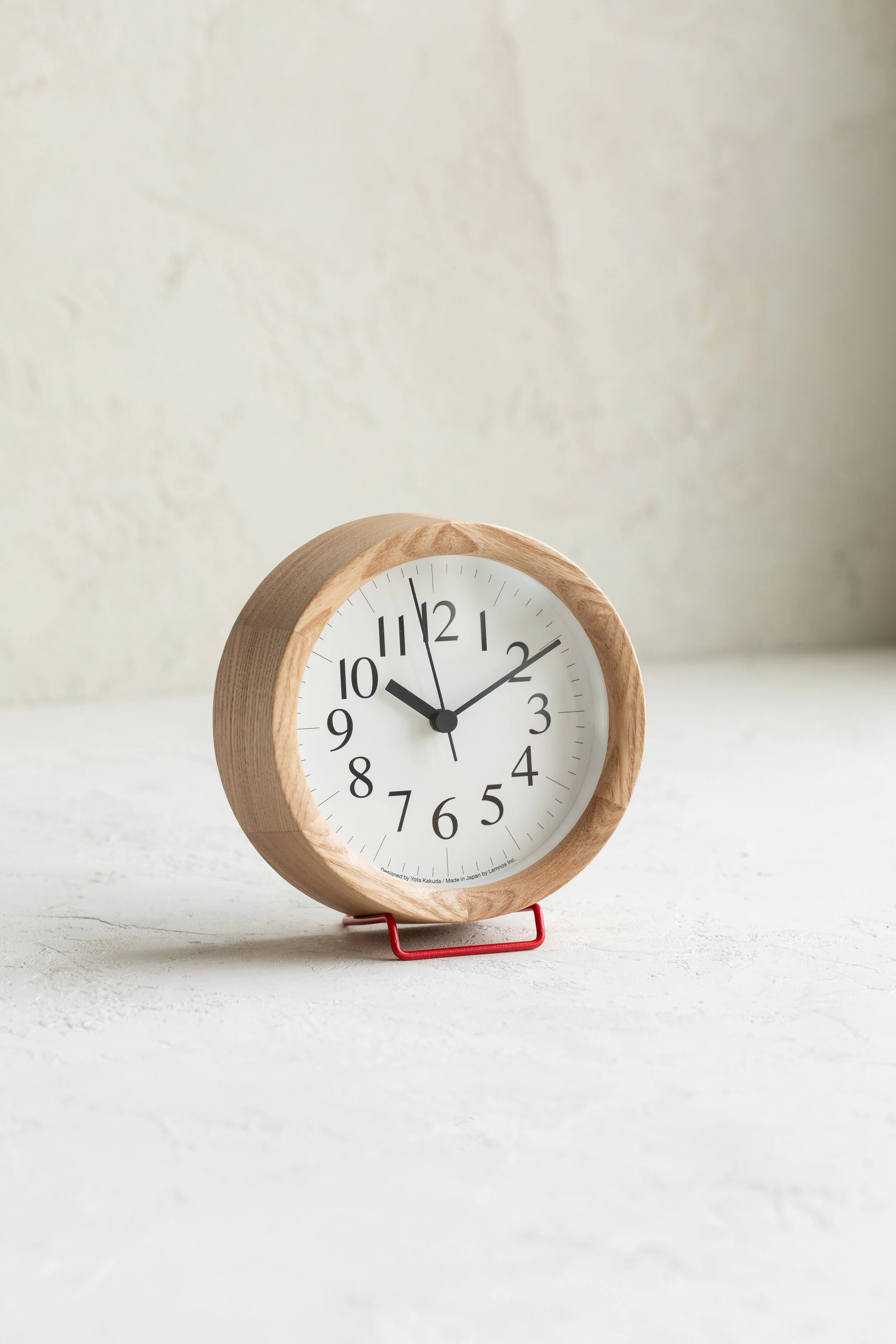 Clock B Small Natural | Wall and Desk Clock | Wood — Hoppe Shoppe