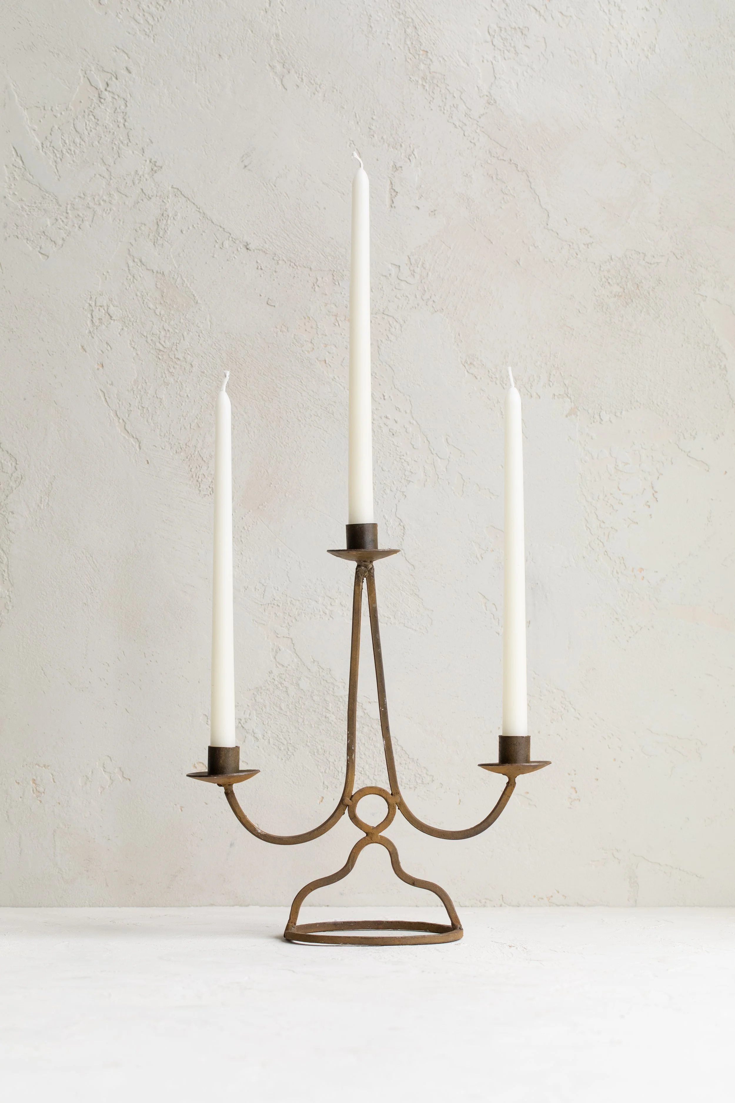 Georgian Candlestick | Carved Wood Candle Holder — Hoppe Shoppe