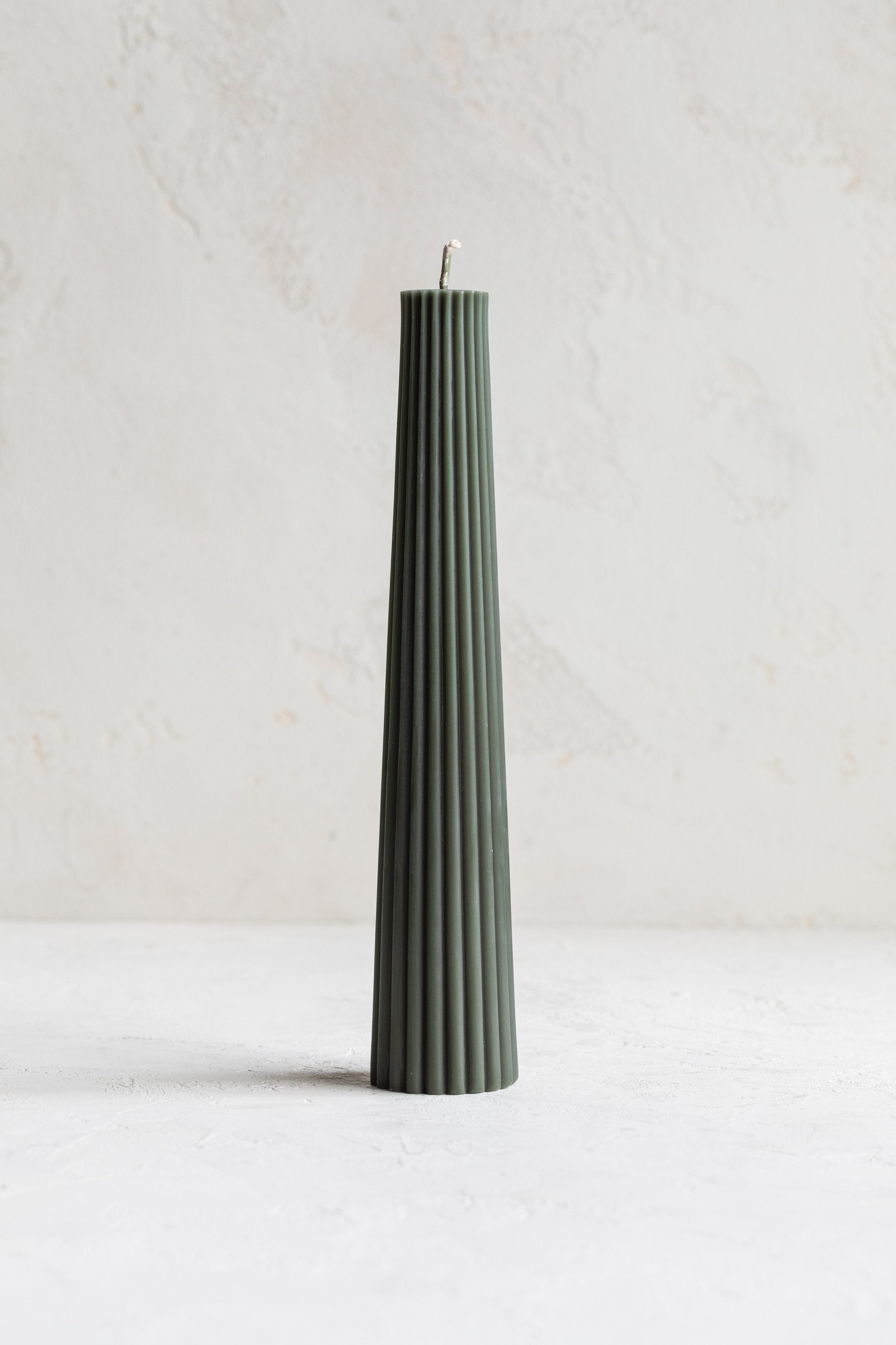 Fluted Beeswax Candles | Pillar Shape/Multiple Colors — Hoppe Shoppe