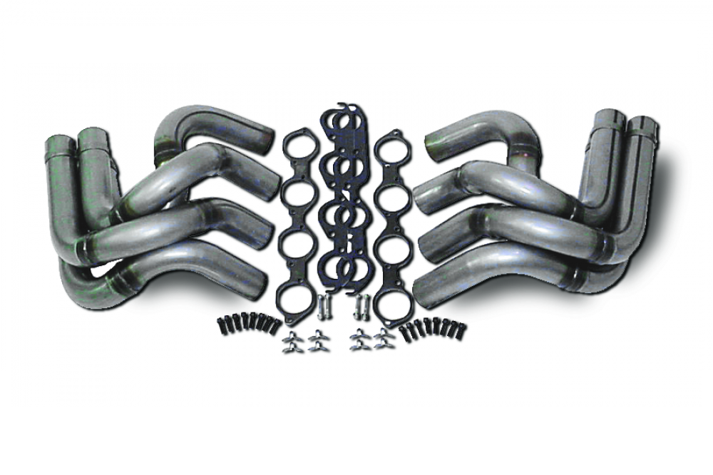 Complete Weld-Up Header Kit, BBC, Dragster, Front Strut Type, Collector ...