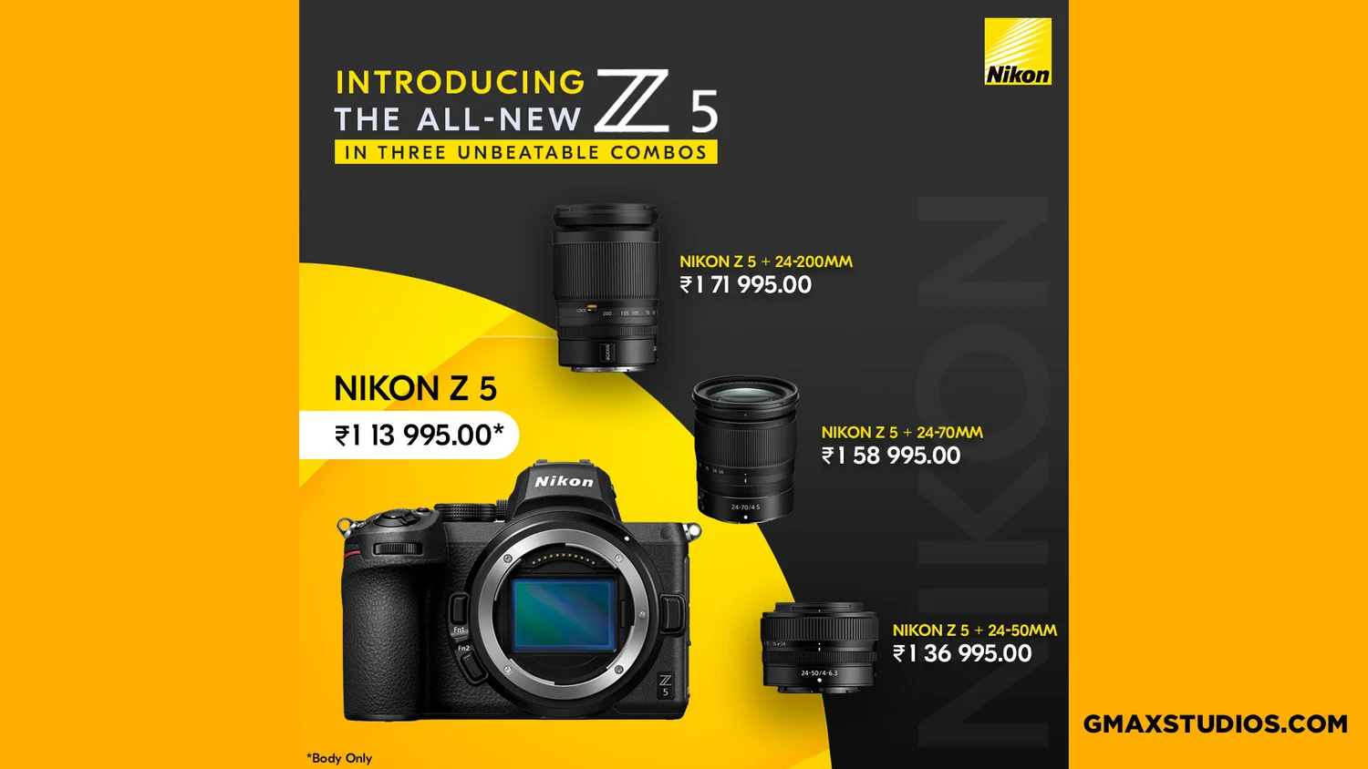 GMAX STUDIOS — Nikon Z5 price in India and launch