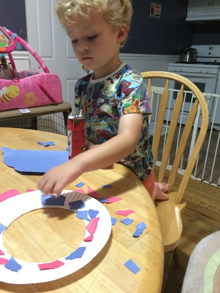 Labor Day Wreath Craft Project — The Multitasking Mom