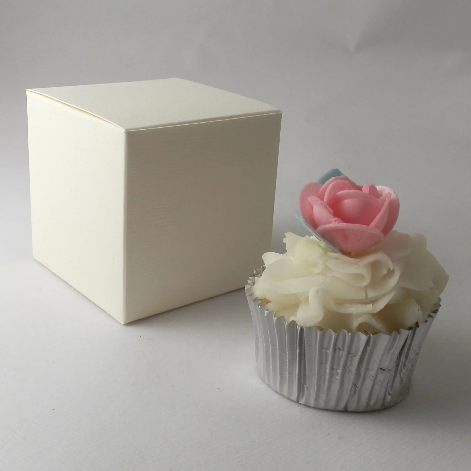 Square Individual Cupcake Boxes Ivory 70mm square-individual-cupcake-boxes-ivory-70mm