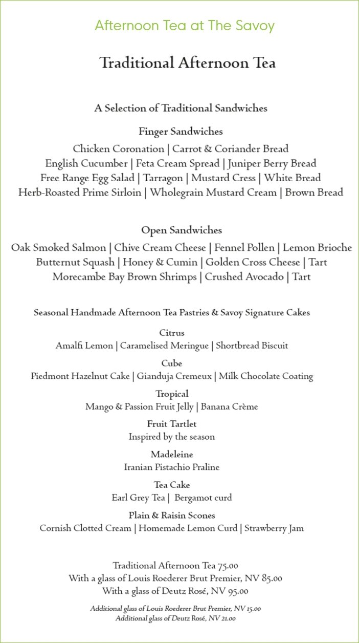 High Tea Menu Ideas High Tea Menu Ideas