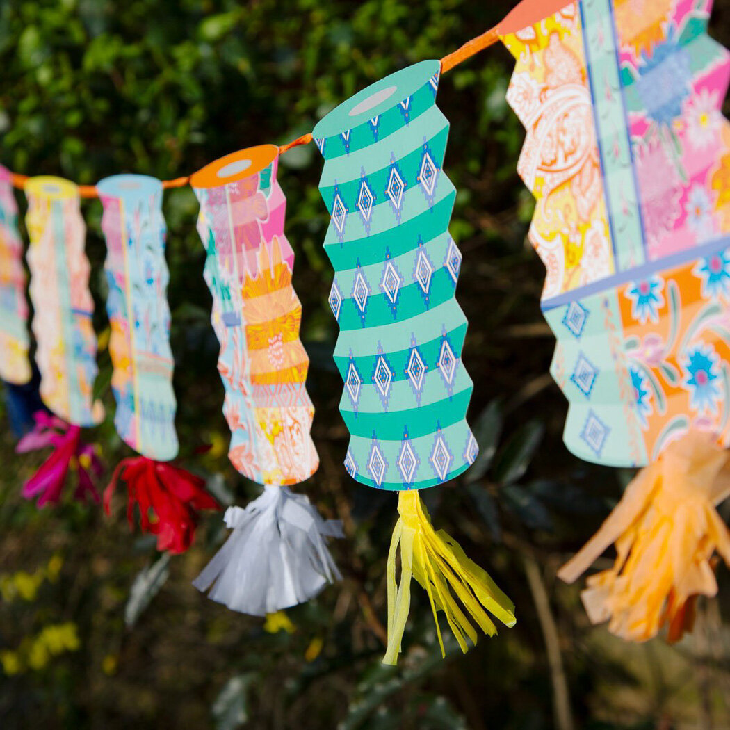 garden bunting - garden party decorations