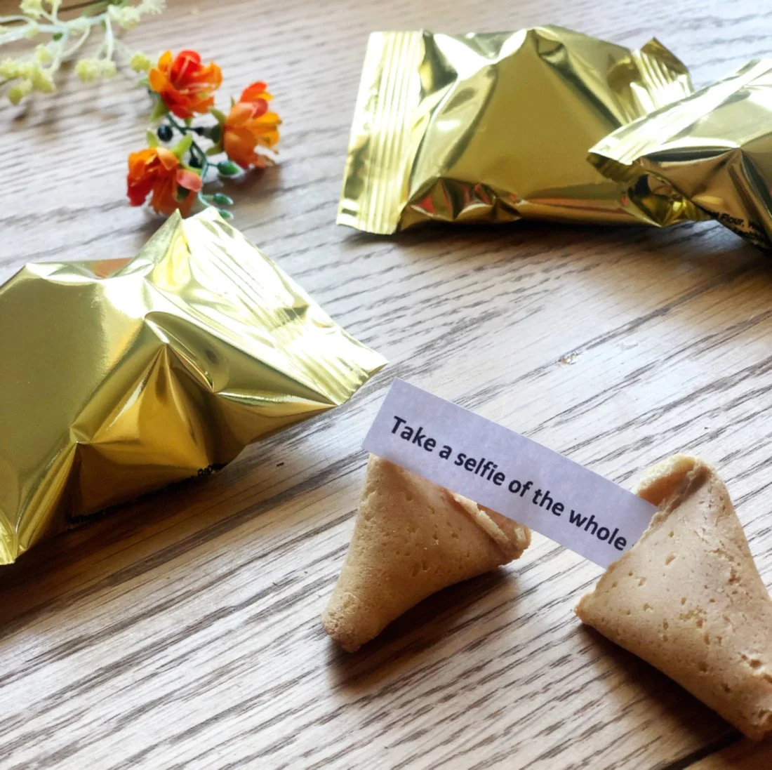 Personalised Fortune Cookies with Printed Wrappers