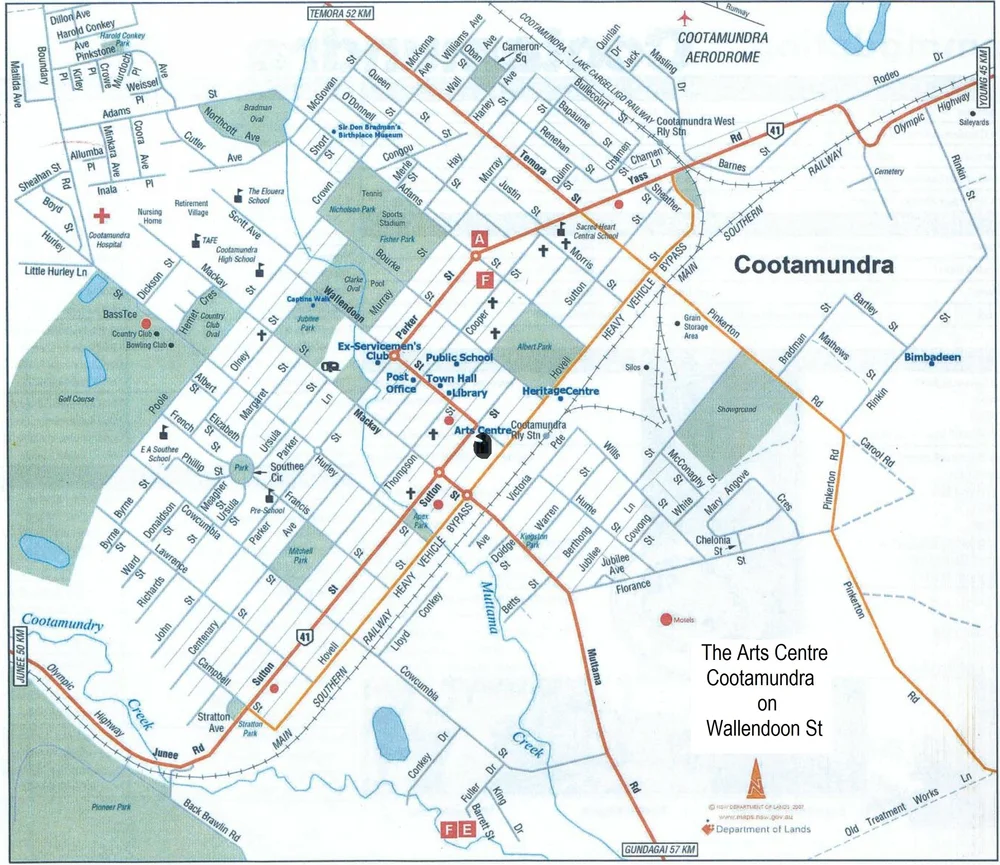 Maps — The Arts Centre Cootamundra