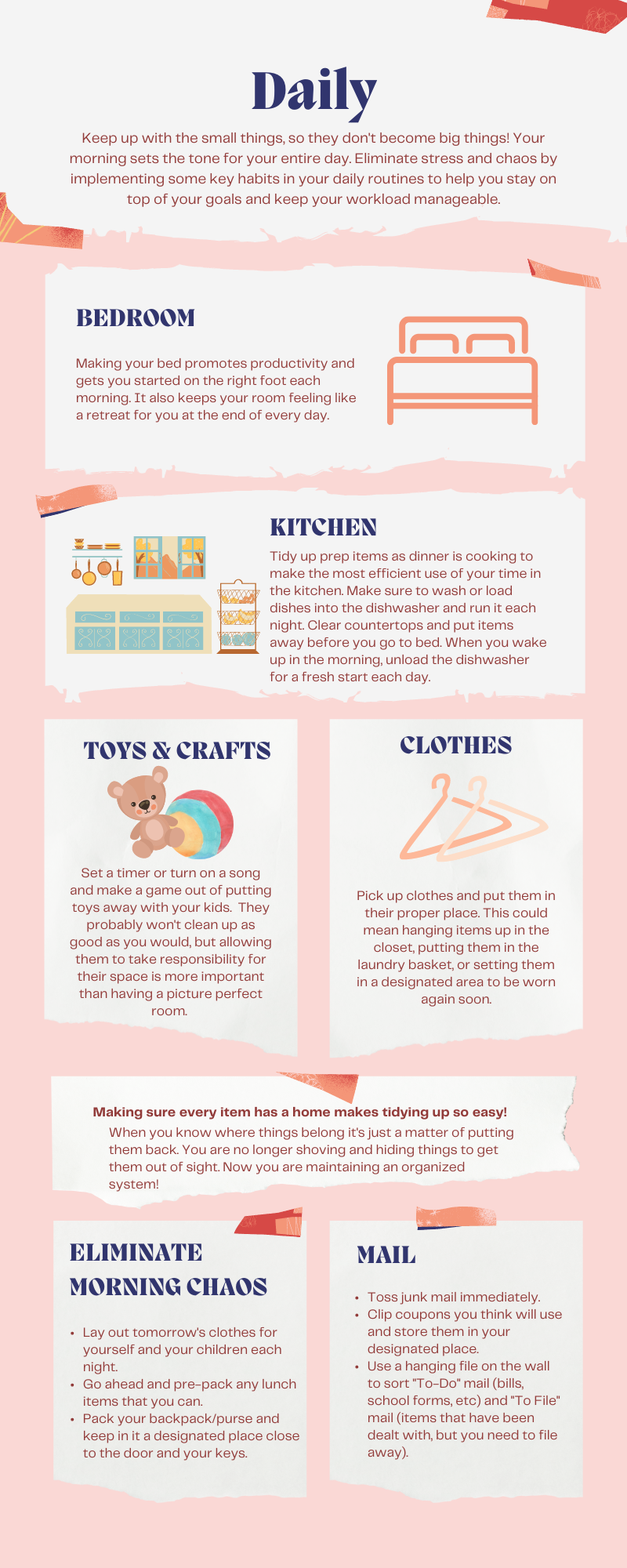 Daily Organizing Maintenance Habits — Suddenly Simple Professional ...