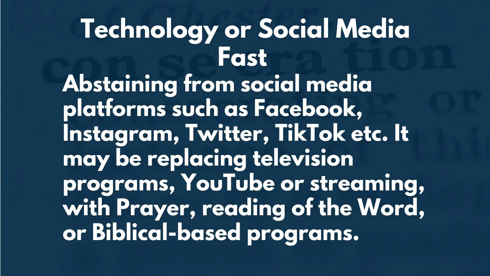 TYPES OF FASTS — MEOC Ministries | Church, Discipleship & Community ...