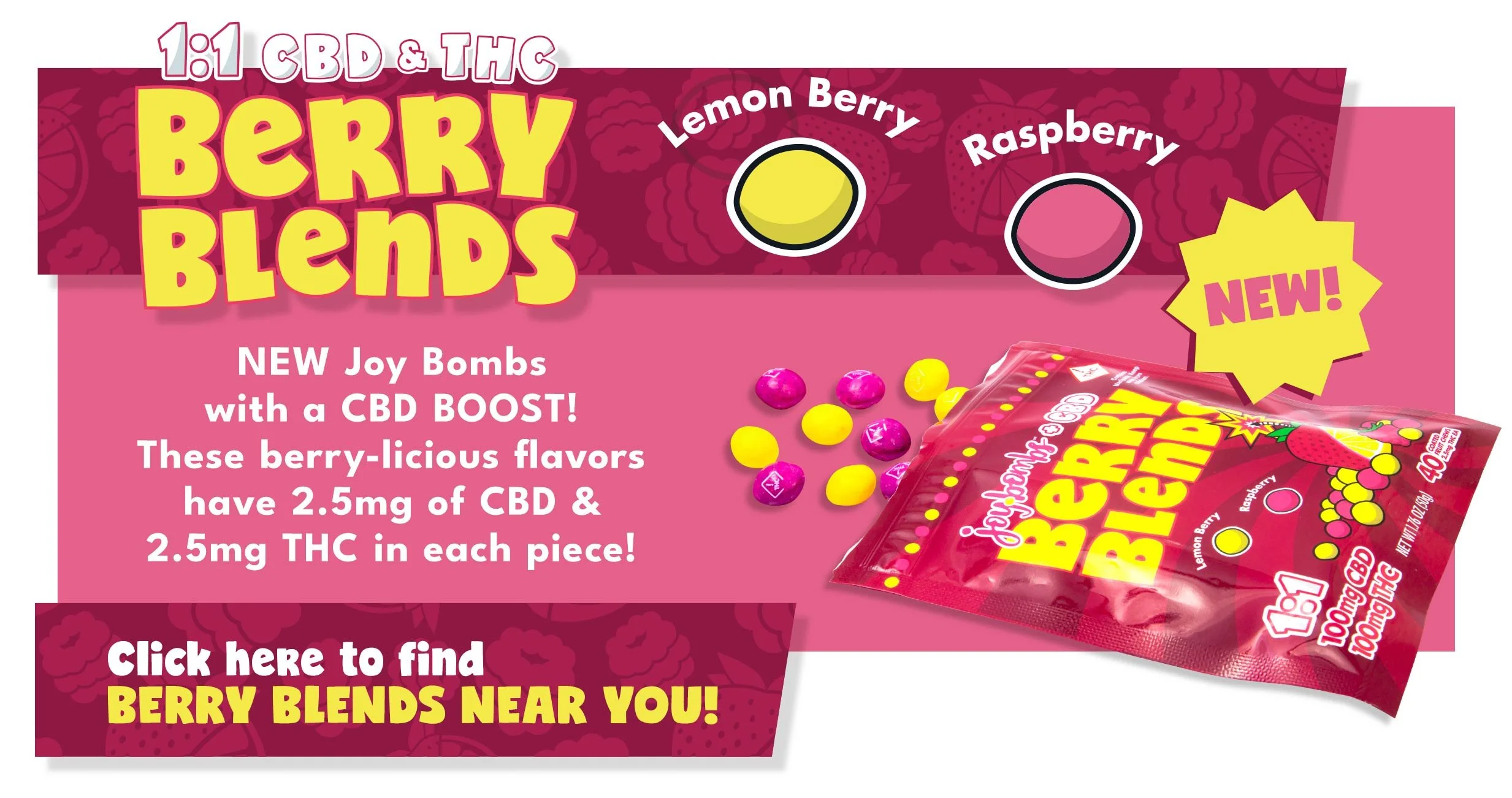 Joyibles — Joy Bombs - Cannabis Infused Candy Coated Fruit Chews