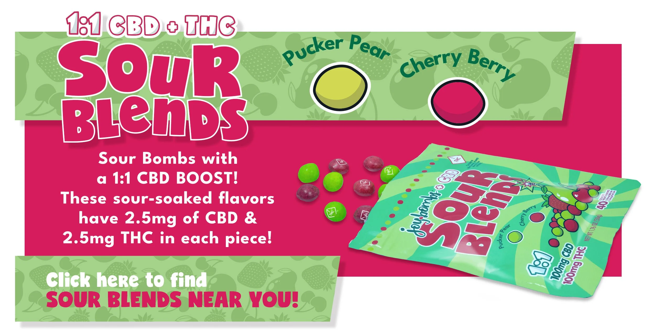 Joyibles — Joy Bombs - Cannabis Infused Candy Coated Fruit Chews