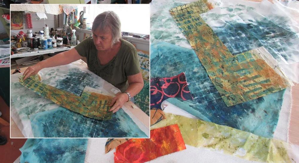 Natural edge collage: Work-in-Progress — Bobbi Baugh Studio