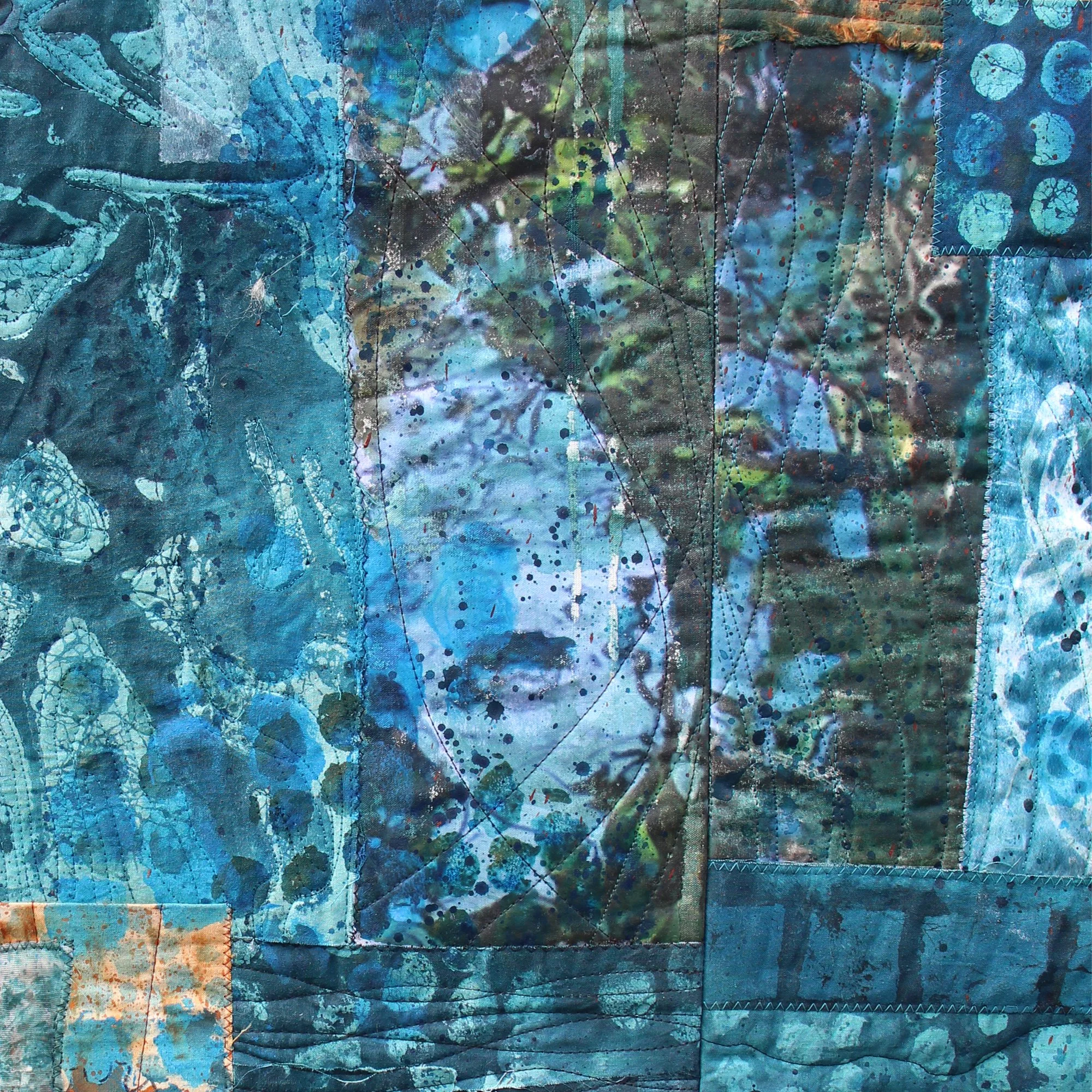 Water and Rust Art Quilt — Bobbi Baugh Studio