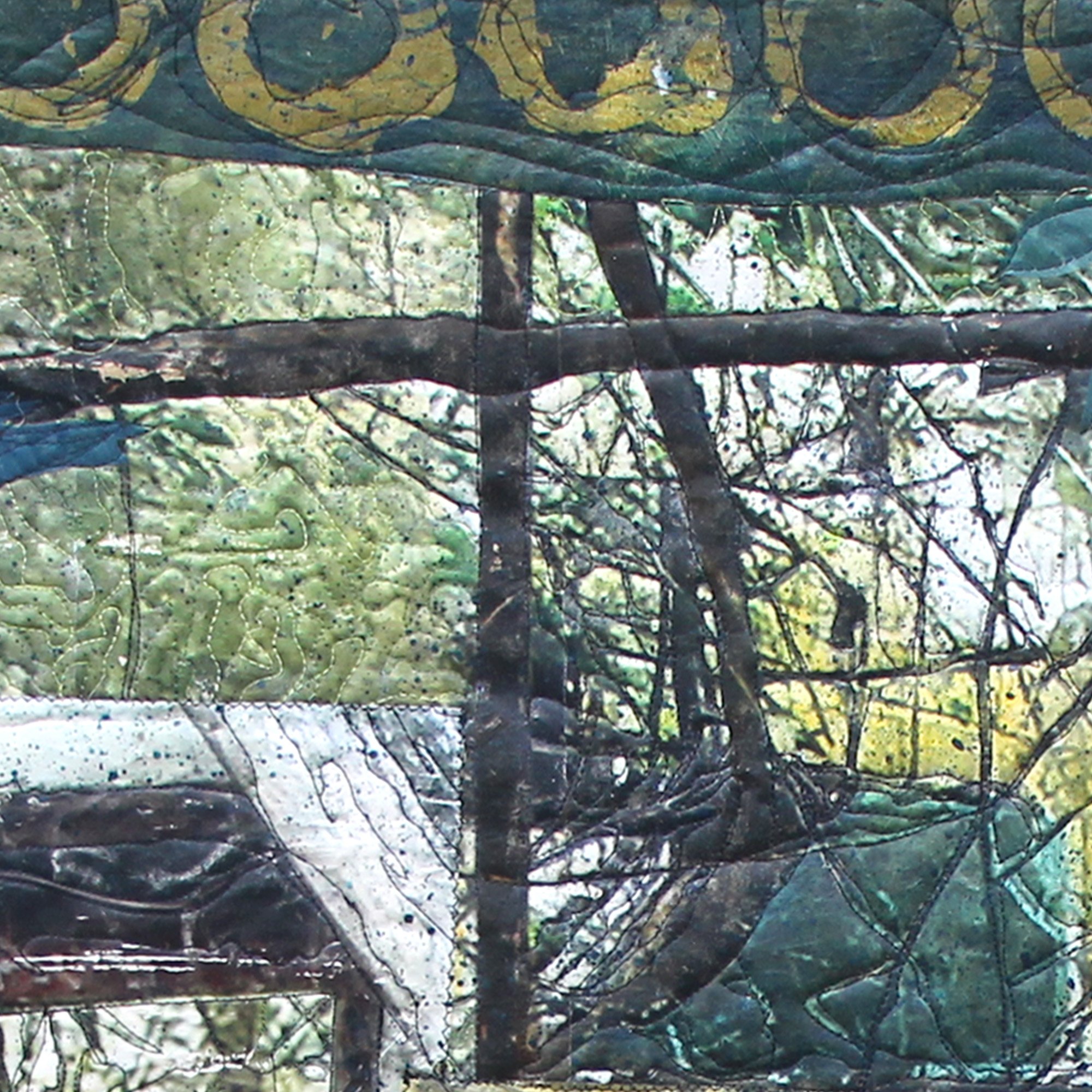 They Built Their House of Twigs II– 2-panel Art Quilt — Bobbi Baugh Studio