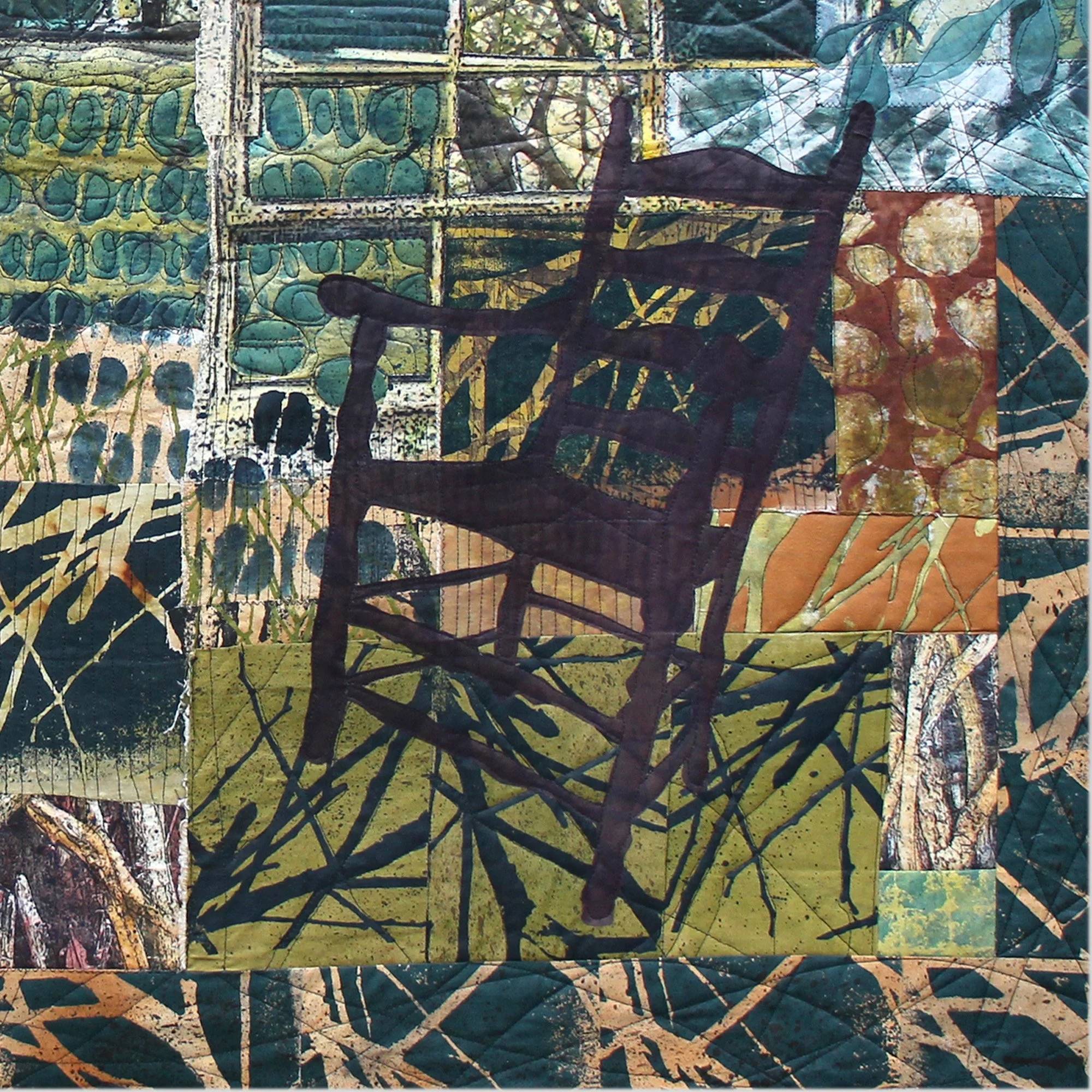 They Built Their House of Twigs II– 2-panel Art Quilt — Bobbi Baugh Studio