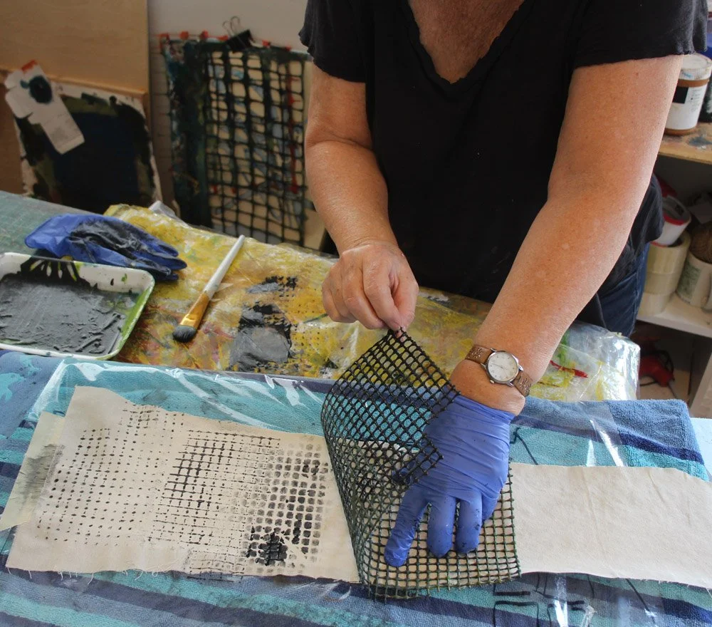 Some Found-Object Printing Step-by-Step — Bobbi Baugh Studio