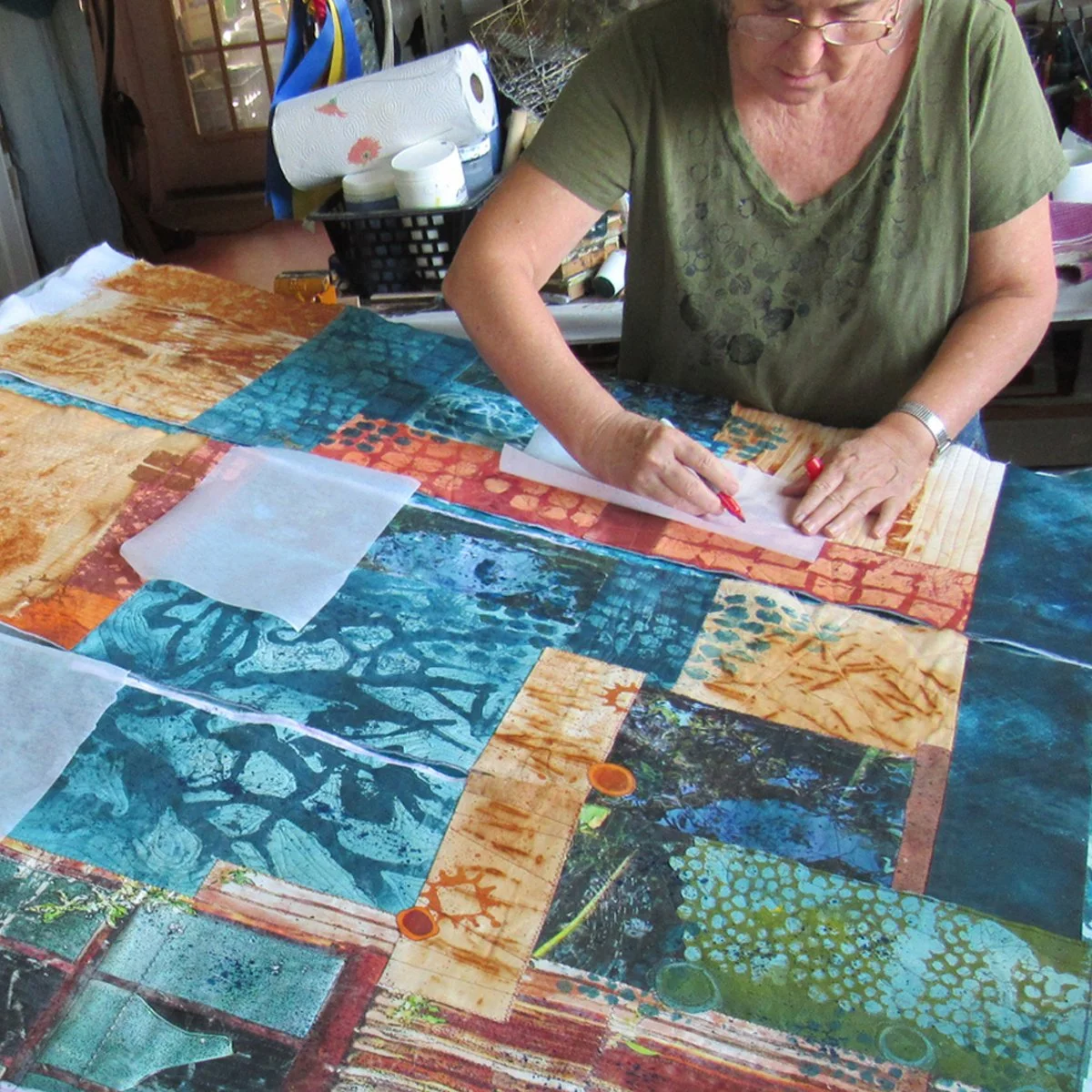 Water and Rust Art Quilt — Bobbi Baugh Studio