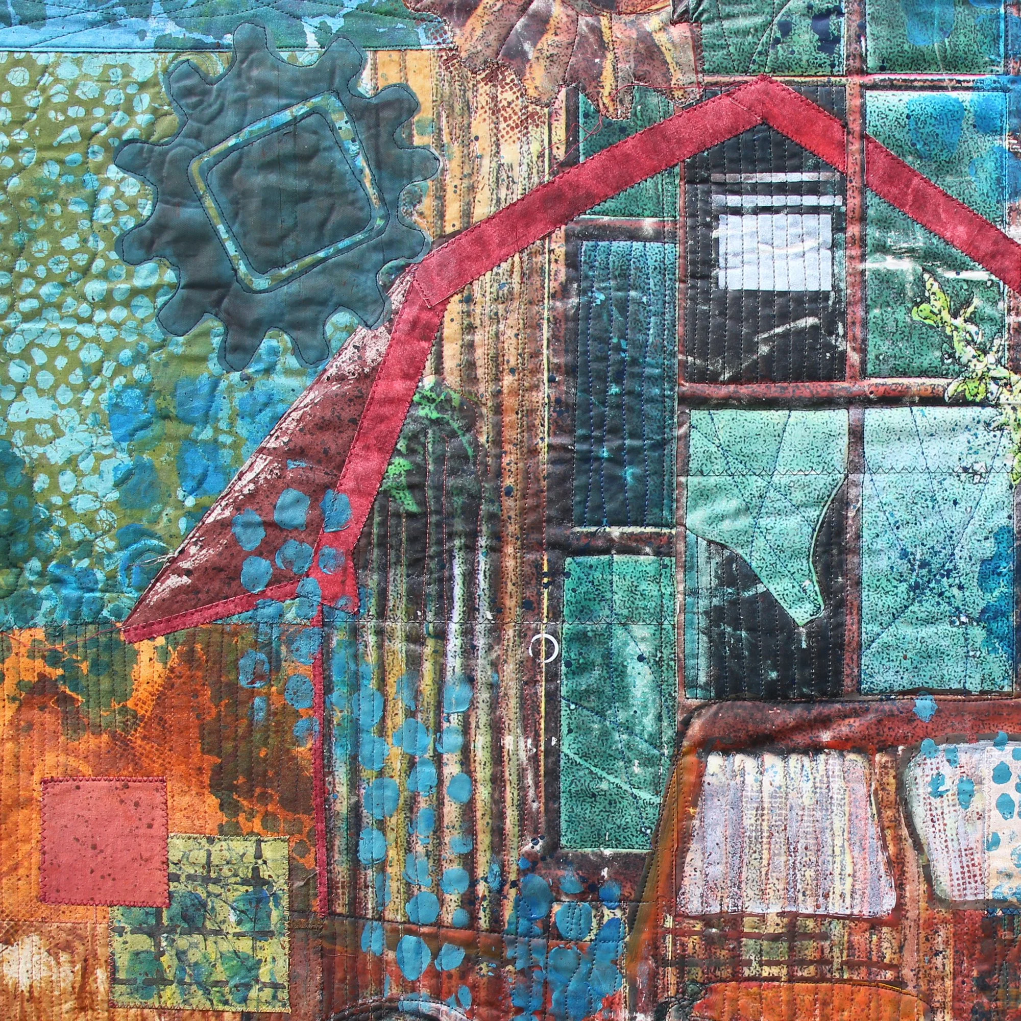 Water and Rust Art Quilt — Bobbi Baugh Studio