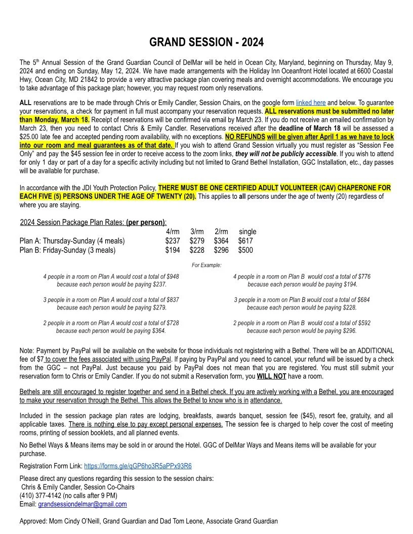 GGC/JDI/Masonic Event Info-Forms-Notices — Job's Daughters ...