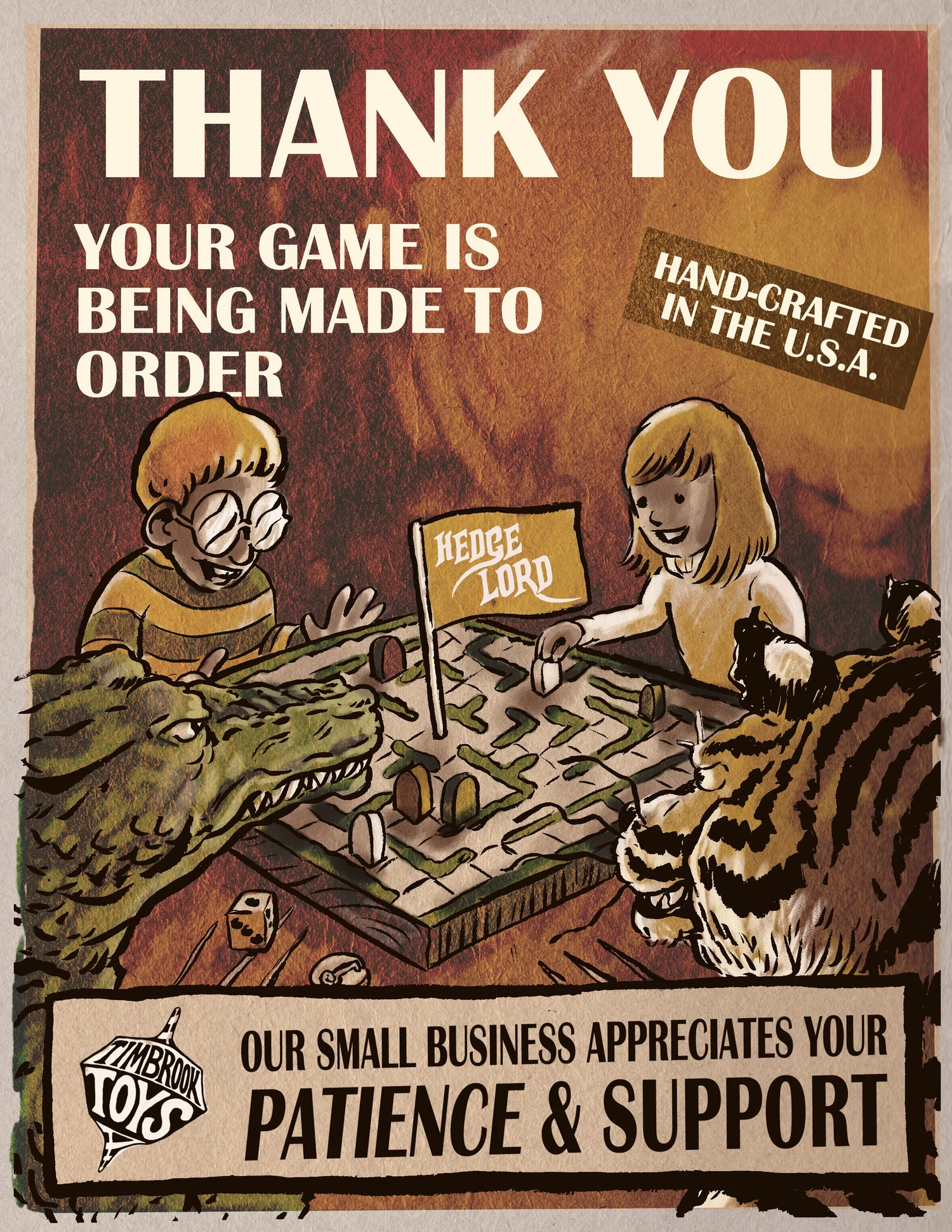 Timbrook Toys Interview - Hedge Lord Handmade Board Game Art & Design ...