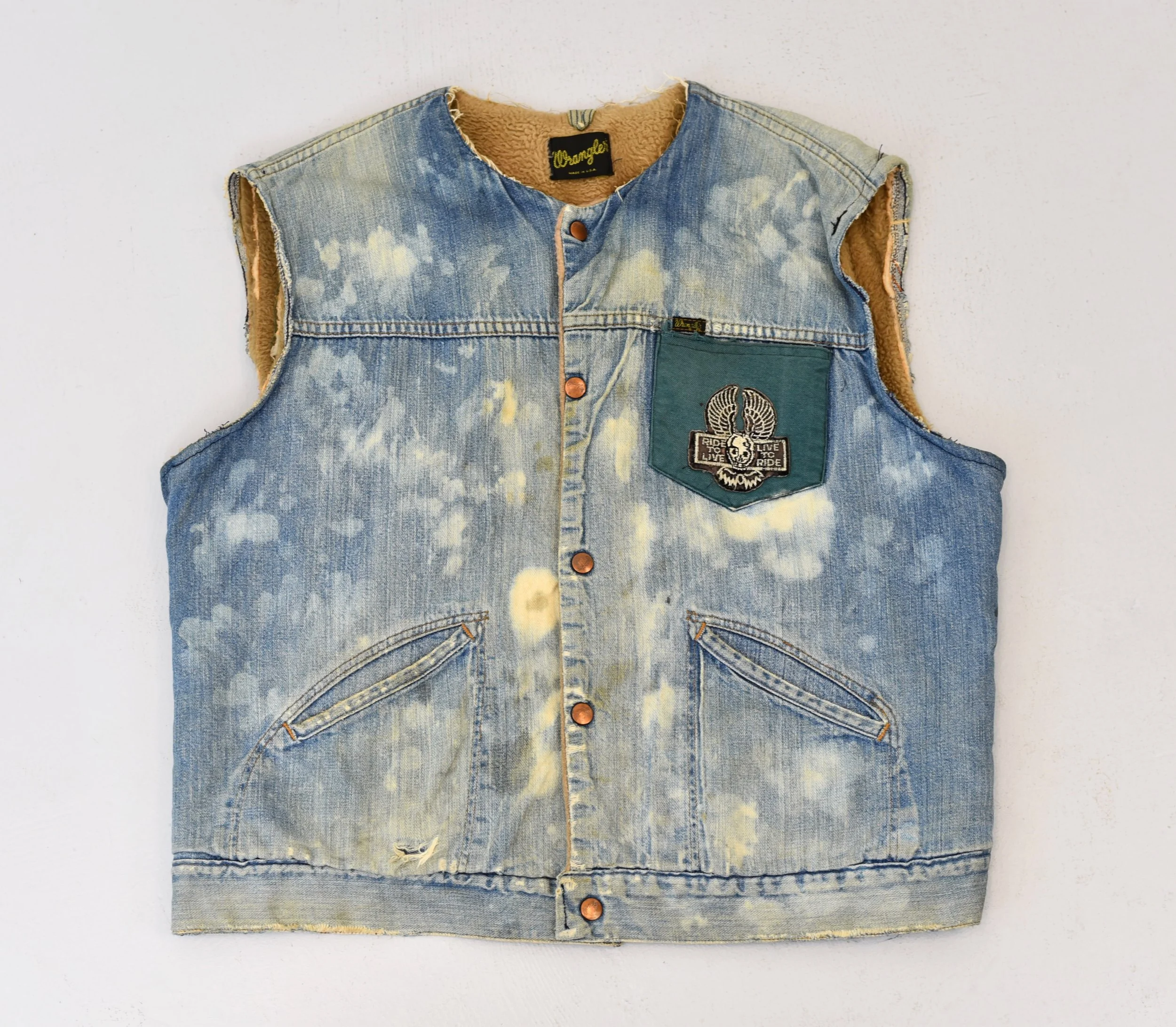 Denim Biker Vest