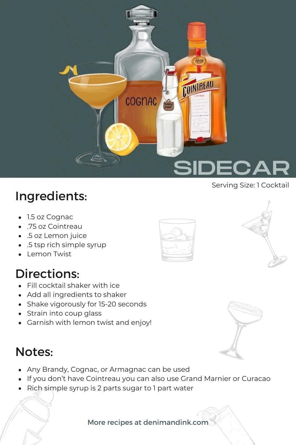 Cocktail Hour: The Sidecar — Denim and Ink