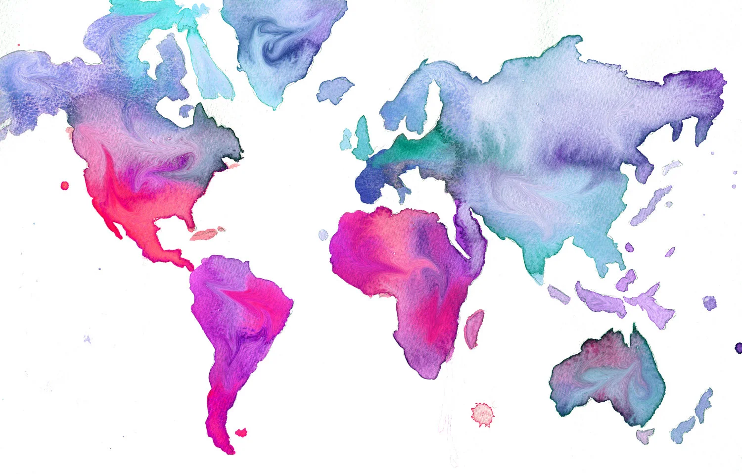 World Map Tumblr Drawing
