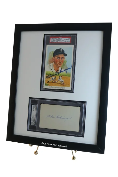 Framed displays for PSA/DNA slabbed autographed sports memorabilia ...