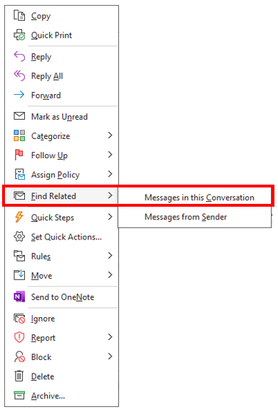 Using Outlook's Conversation View and Clean Up Tools — Steuart Snooks