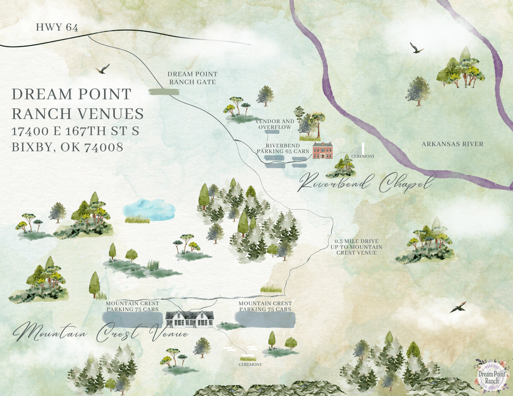 Map of the Venues at Dream Point Ranch — Dream Point Ranch