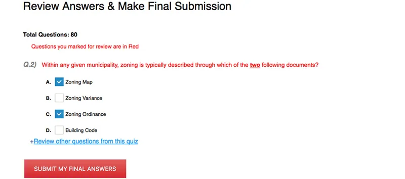 LARE Exam - Features and Screenshots — LAREprep
