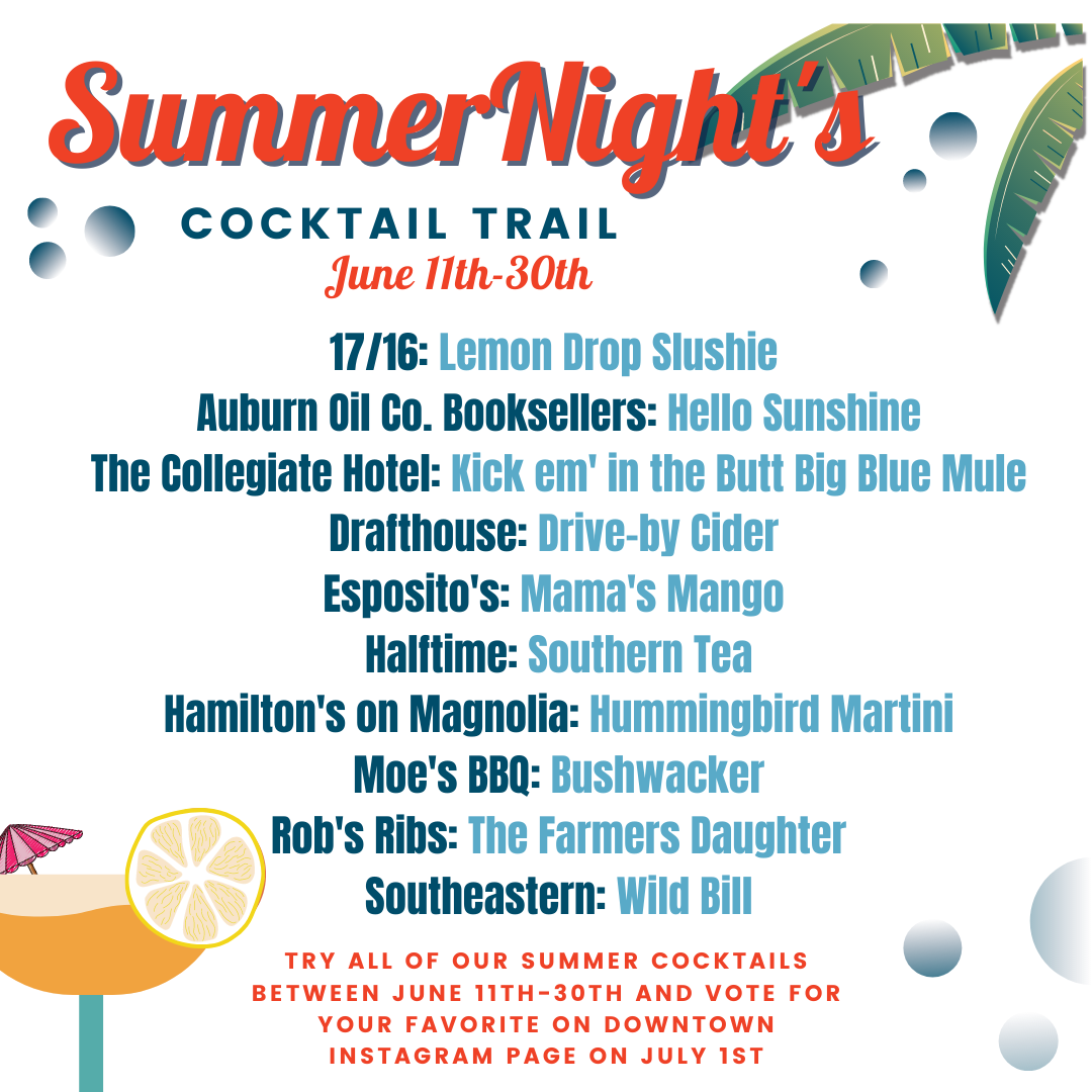 SummerNight Cocktail Trail — Downtown Auburn