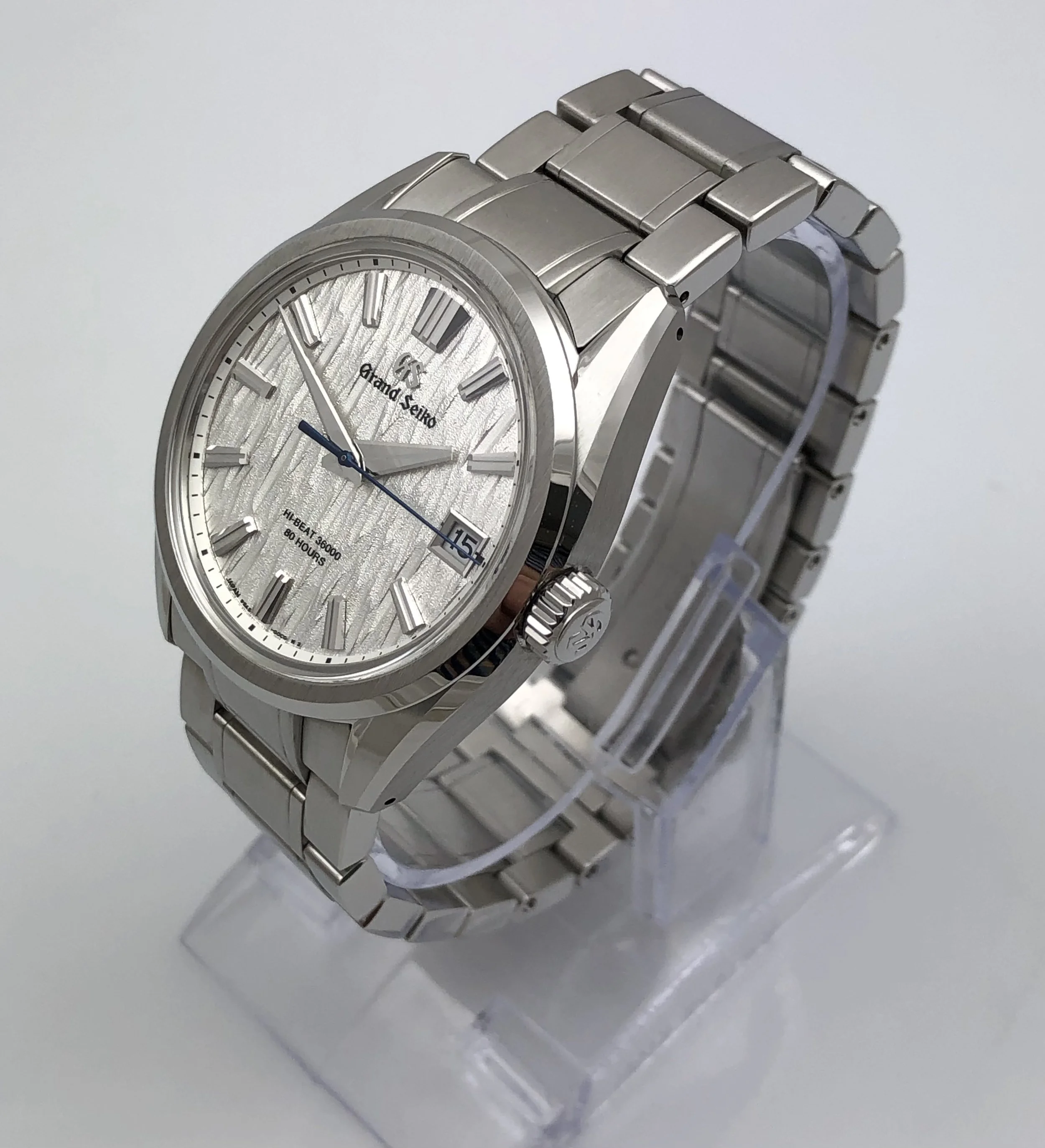 Grand Seiko White Birch Stainless Steel Hi-Beat Automatic Wristwatch ...