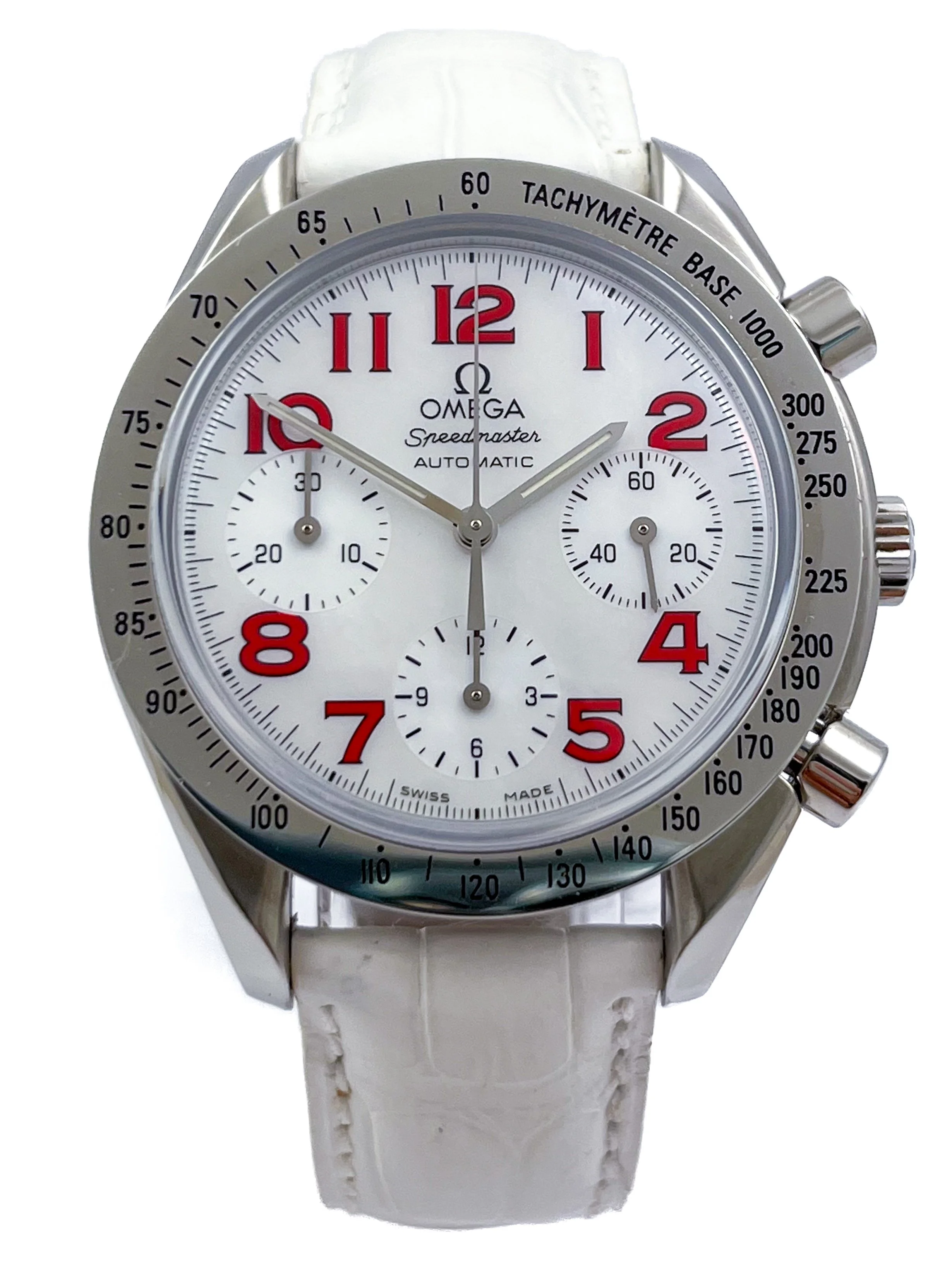Omega Speedmaster Automatic Chronograph Stainless Steel Wristwatch with ... Omega Speedmaster Automatic Chronograph Stainless Steel Wristwatch with ...