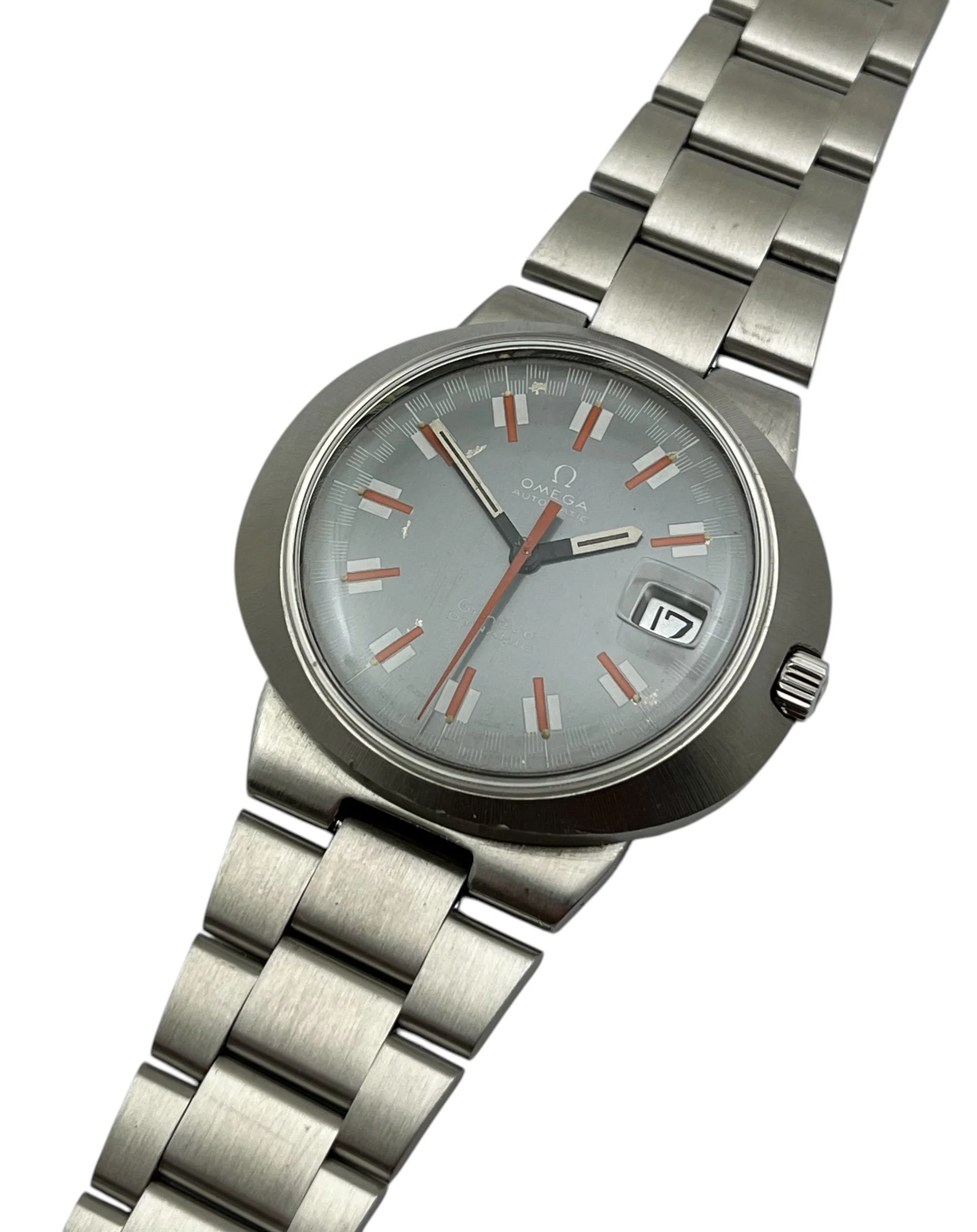 Omega 1970s Geneve Dynamic Automatic Date Stainless Steel Mens ...